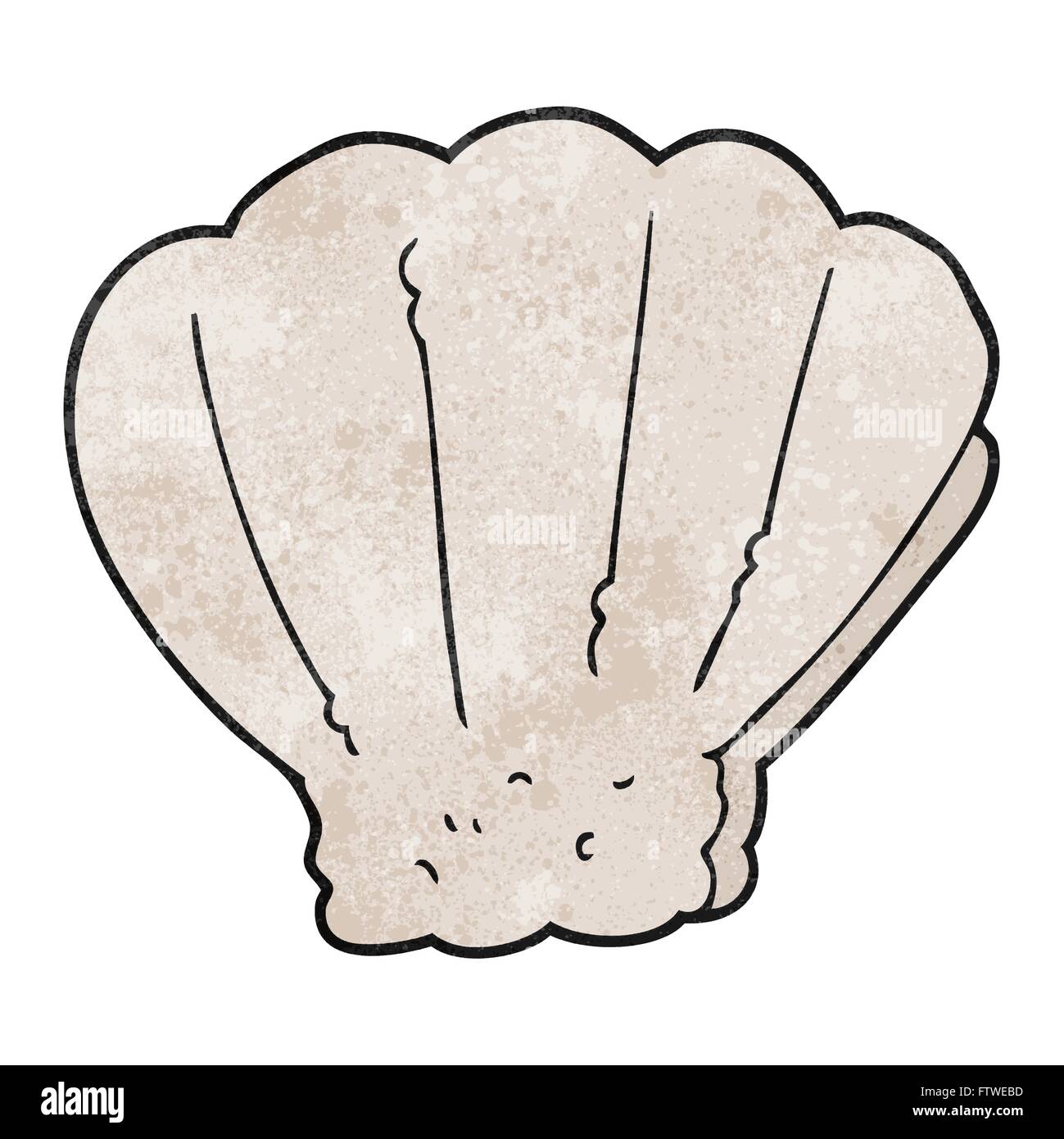 freehand textured cartoon shell Stock Vector Image & Art - Alamy