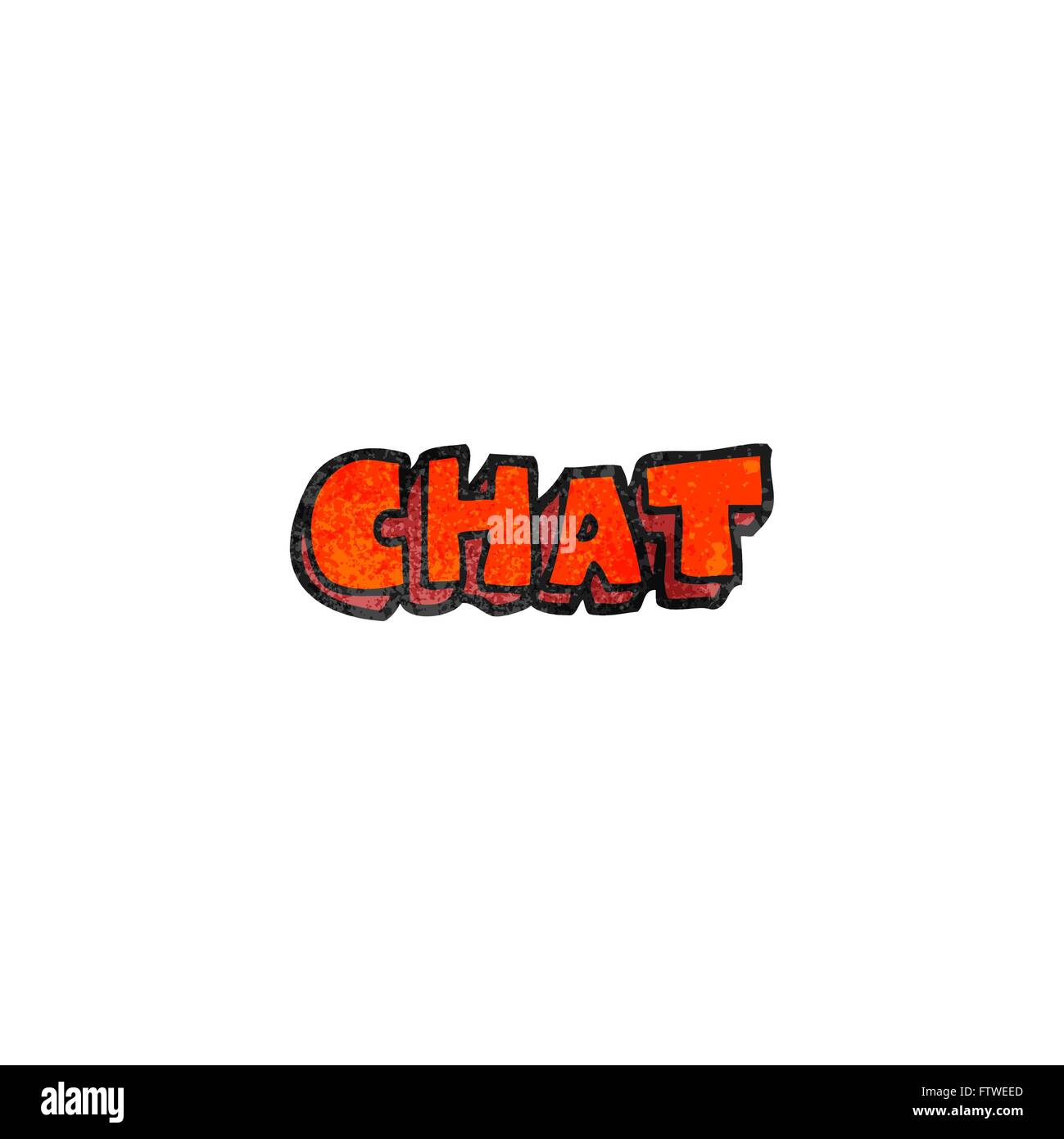 freehand textured cartoon chat symbol Stock Vector Image & Art - Alamy