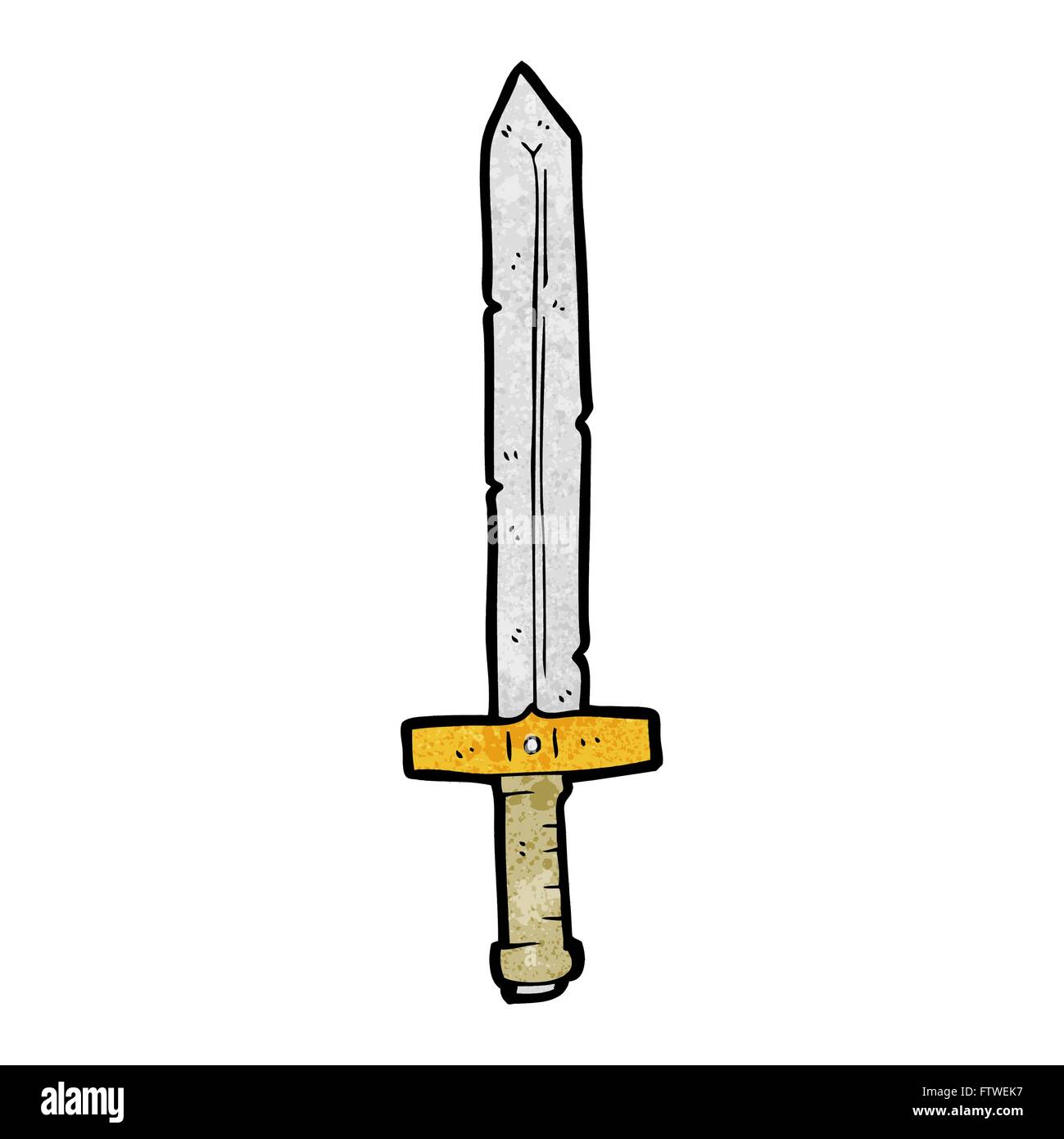 Freehand drawn cartoon hand sword Stock Vector Images - Alamy
