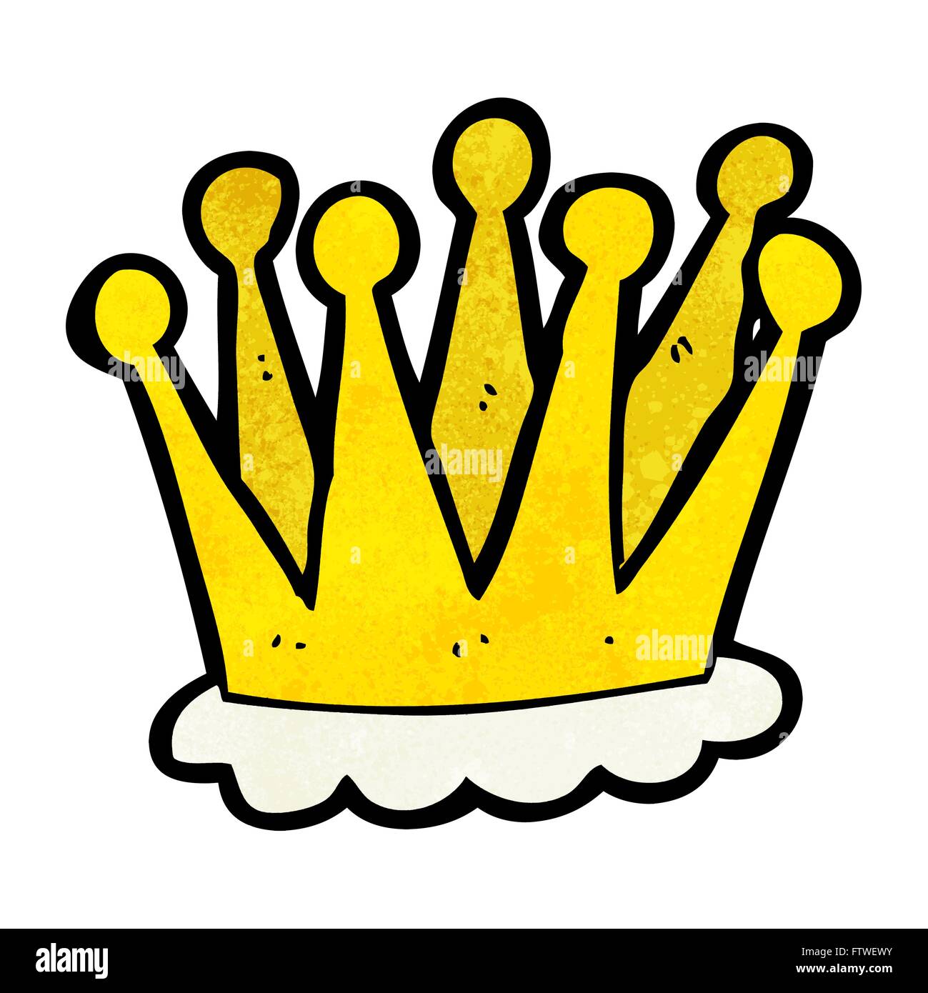 freehand textured cartoon crown Stock Vector Image & Art - Alamy