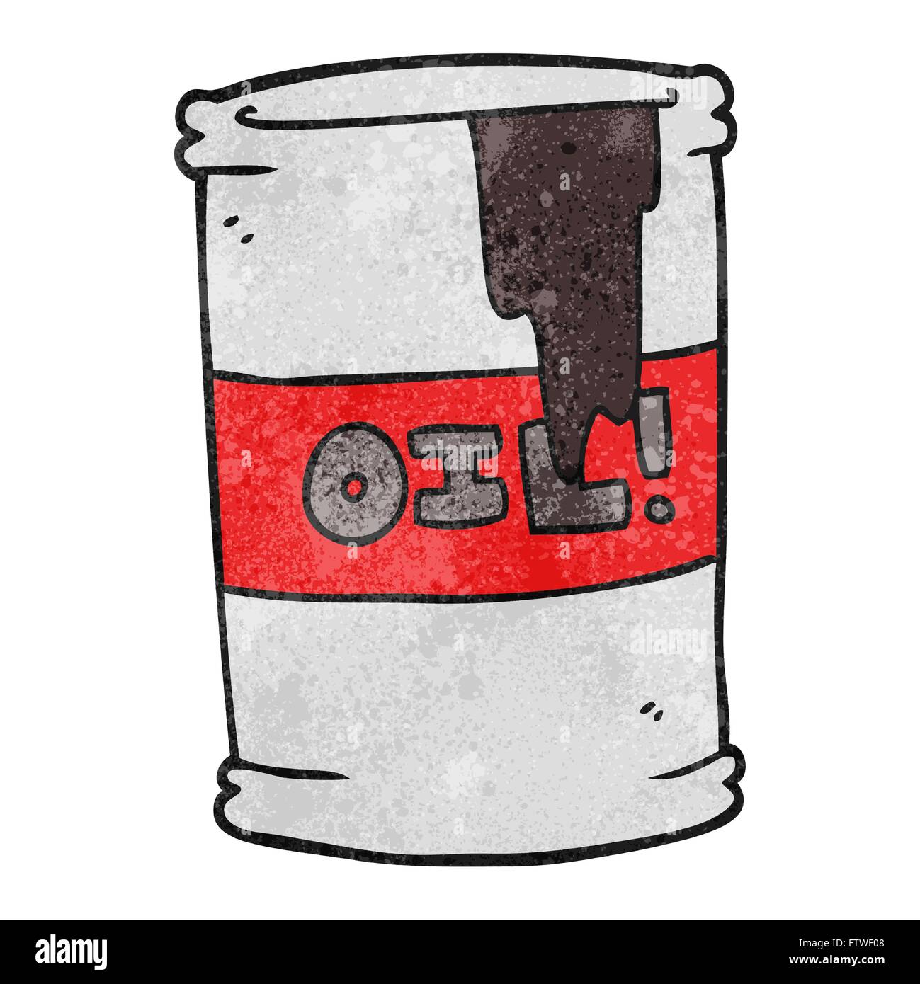 freehand textured cartoon oil drum Stock Vector Image & Art - Alamy