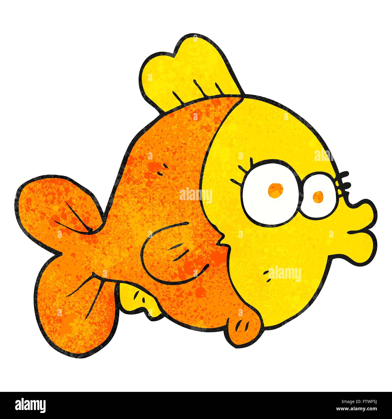 funny freehand textured cartoon fish Stock Vector Image & Art - Alamy