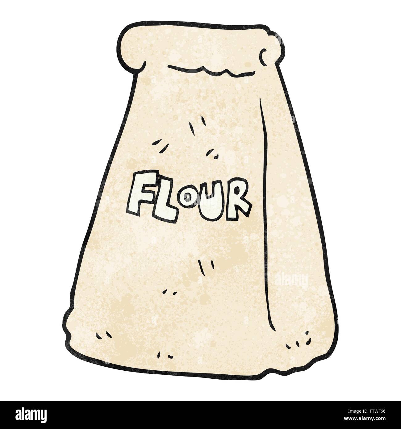 Freehand drawn cartoon bag flour hi-res stock photography and images ...