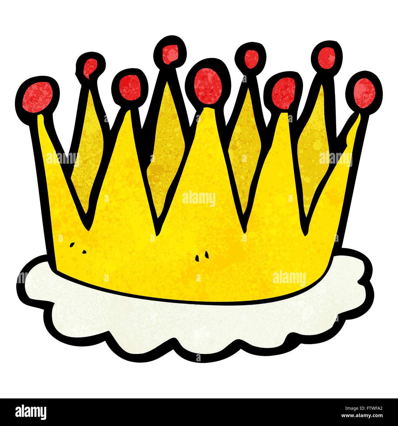 freehand textured cartoon crown Stock Vector Image & Art - Alamy