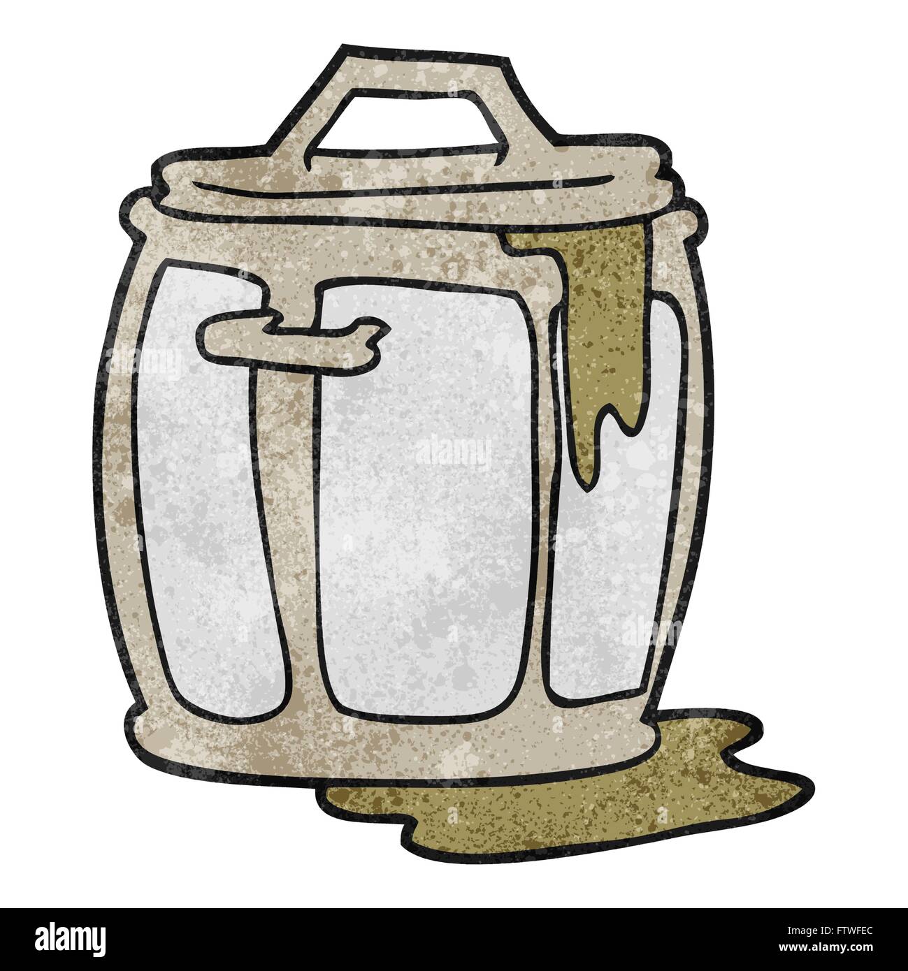 Freehand drawn cartoon dirty garbage hi-res stock photography and ...