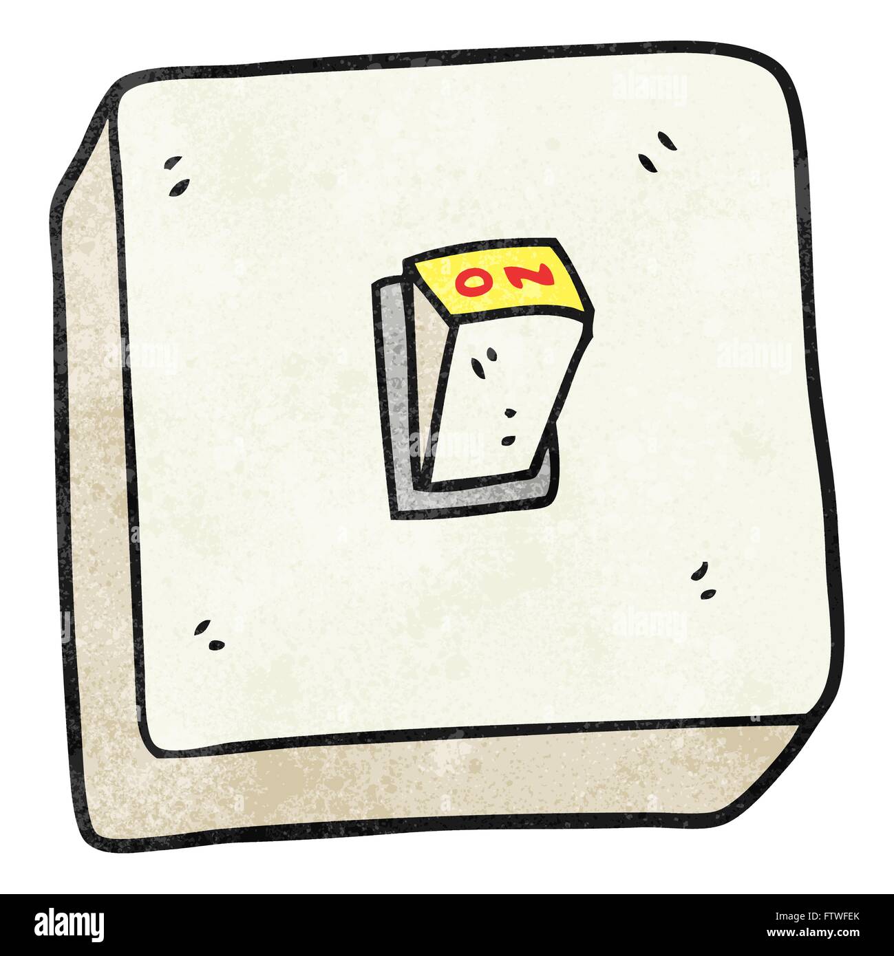 Retro switch drawing Cut Out Stock Images & Pictures - Alamy