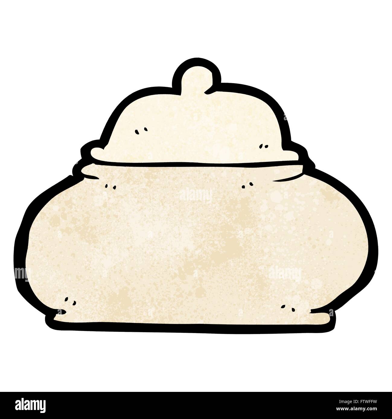 freehand textured cartoon old style ceramic pot Stock Vector Image ...