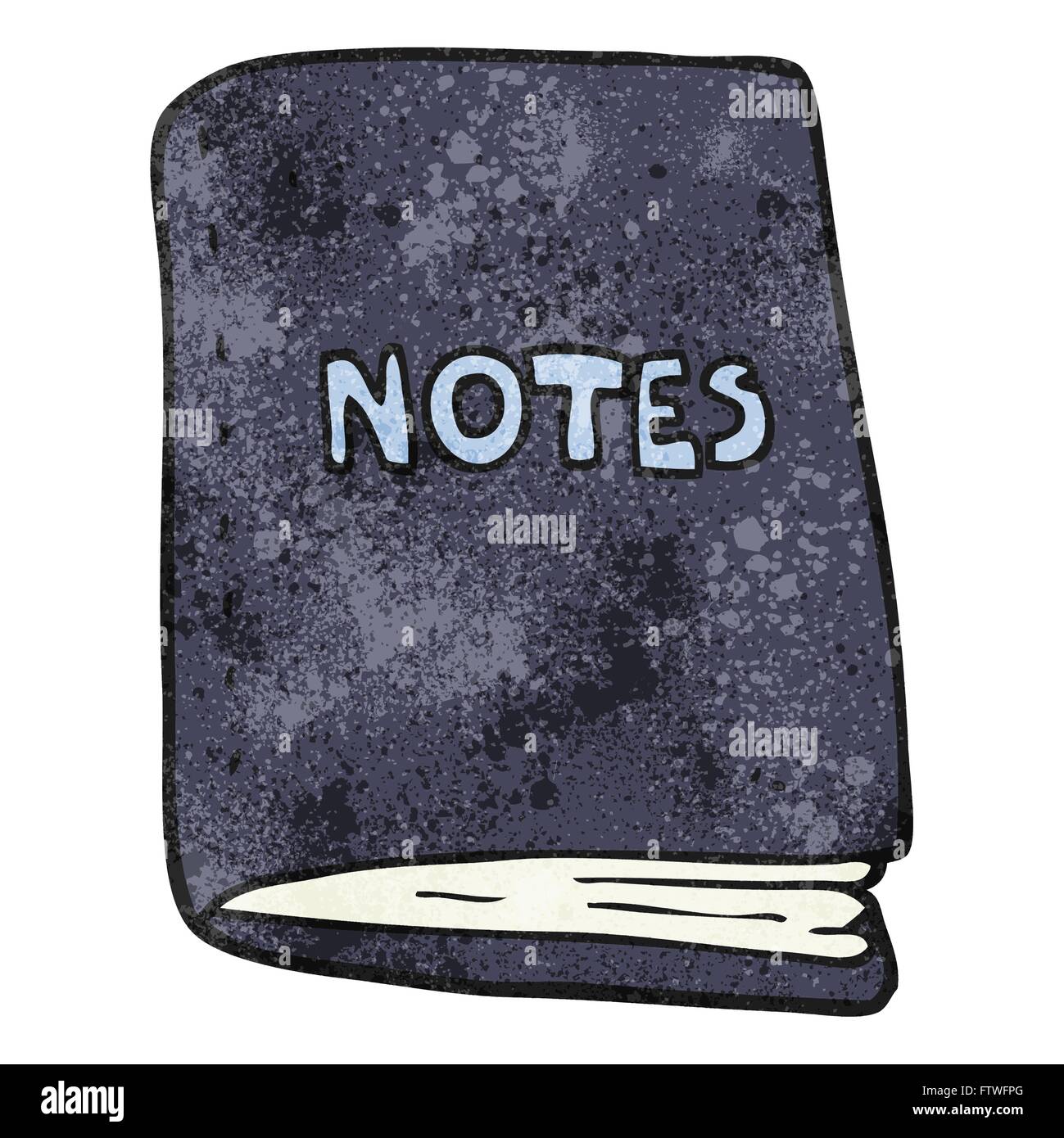 Freehand retro cartoon notes Cut Out Stock Images & Pictures - Alamy