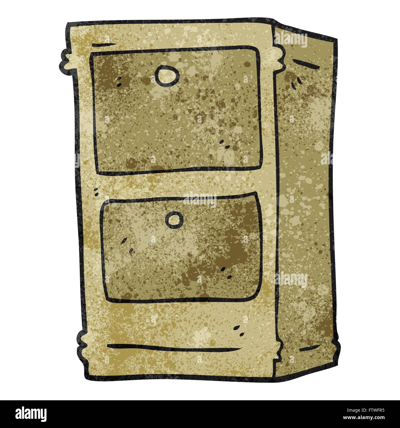 freehand textured cartoon chest of drawers Stock Vector Image & Art - Alamy