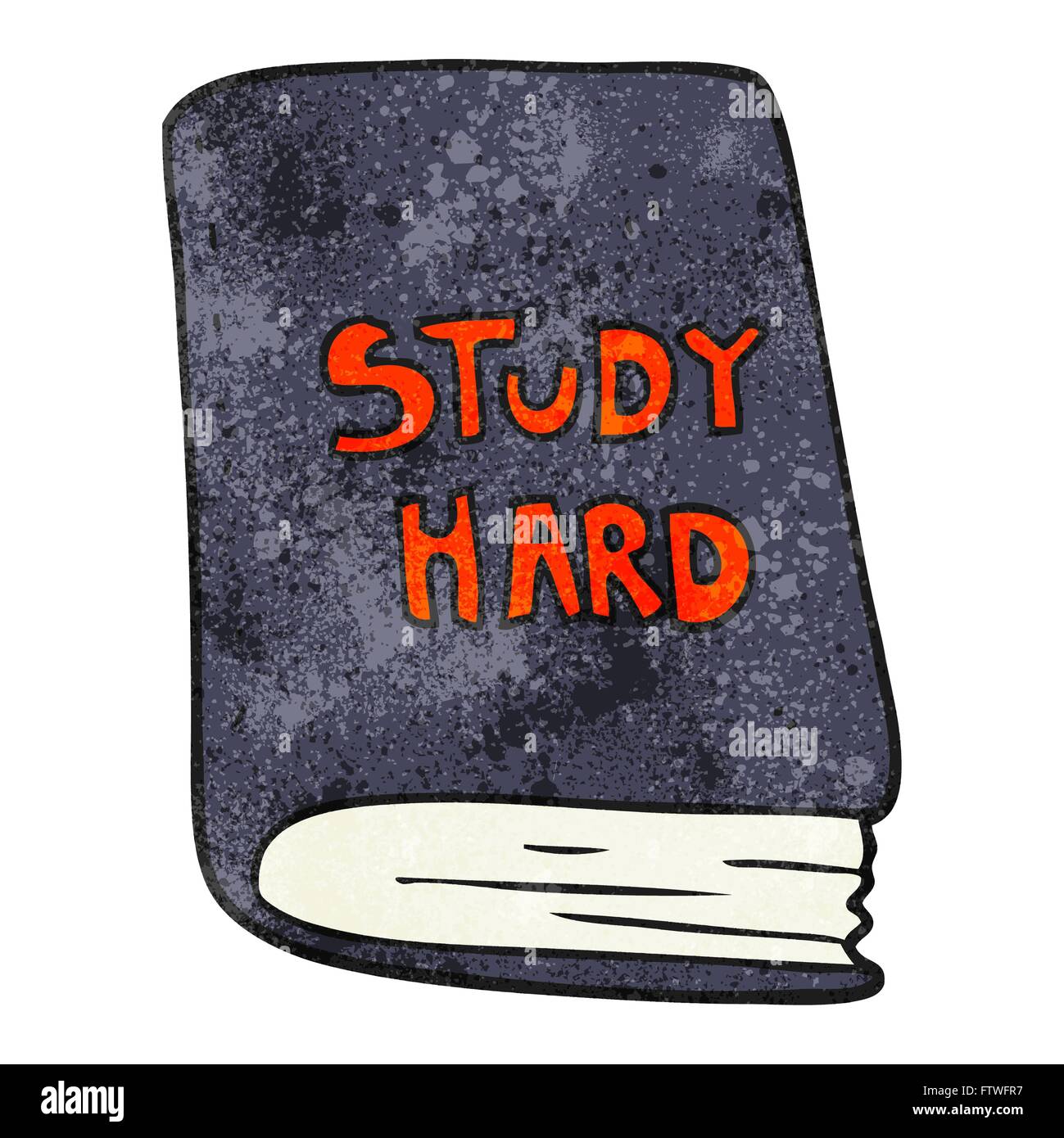 Freehand drawn cartoon study book hi-res stock photography and images ...