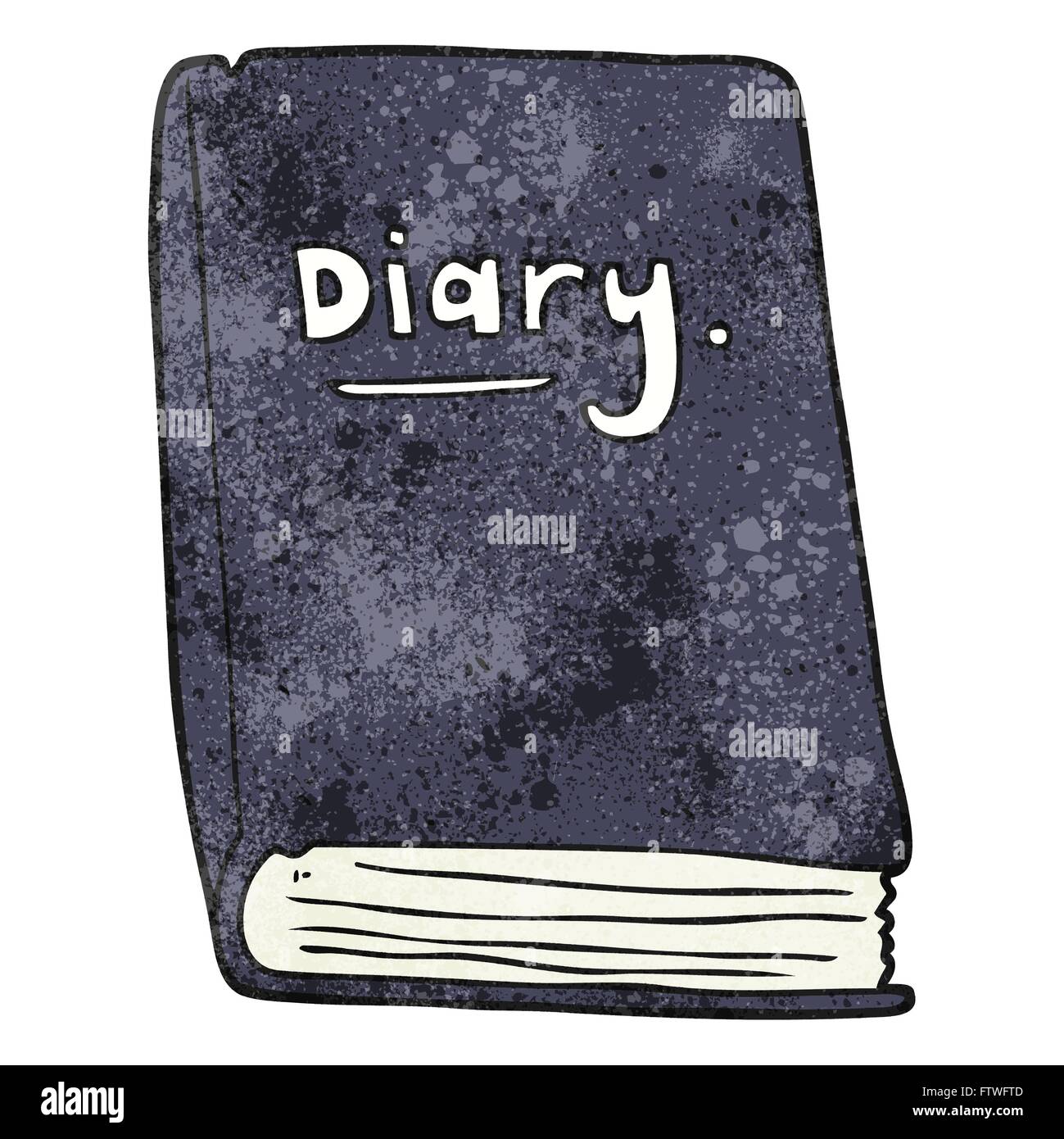 freehand textured cartoon diary Stock Vector Image & Art - Alamy