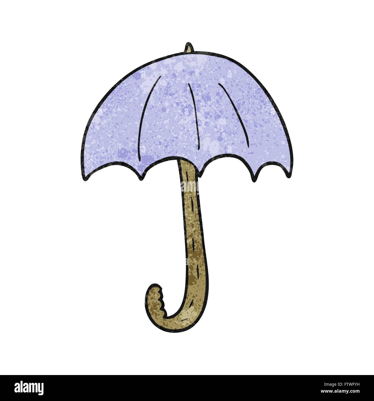 freehand textured cartoon umbrella Stock Vector Image & Art - Alamy
