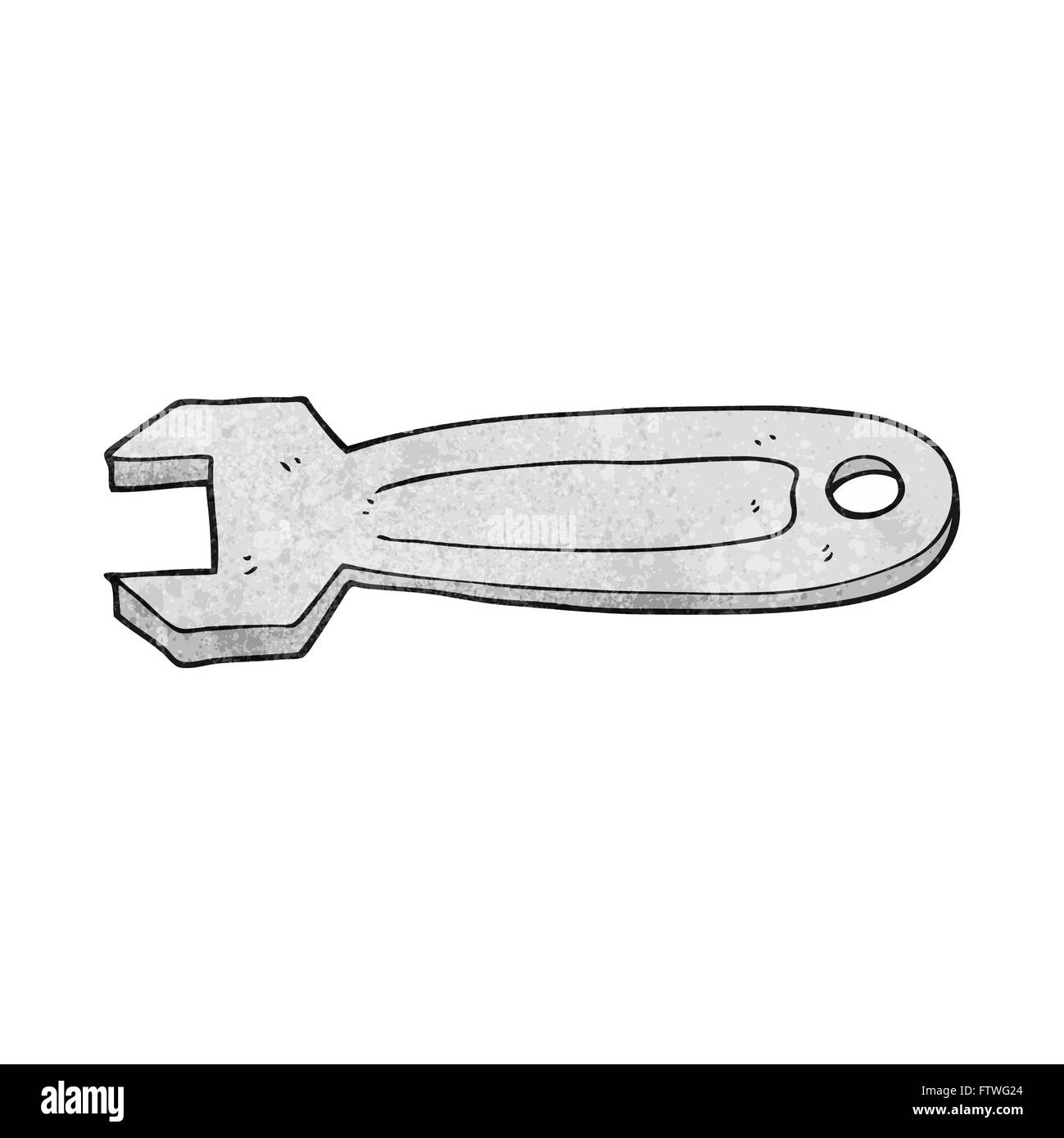freehand textured cartoon spanner Stock Vector Image & Art - Alamy