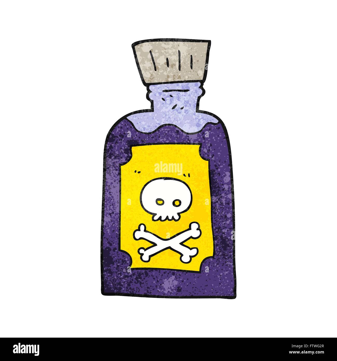 freehand textured cartoon poison Stock Vector Image & Art - Alamy