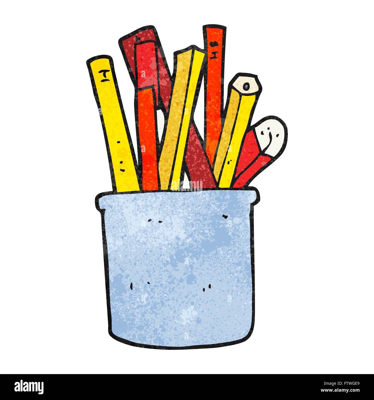 Pot of pens Stock Vector Images - Alamy