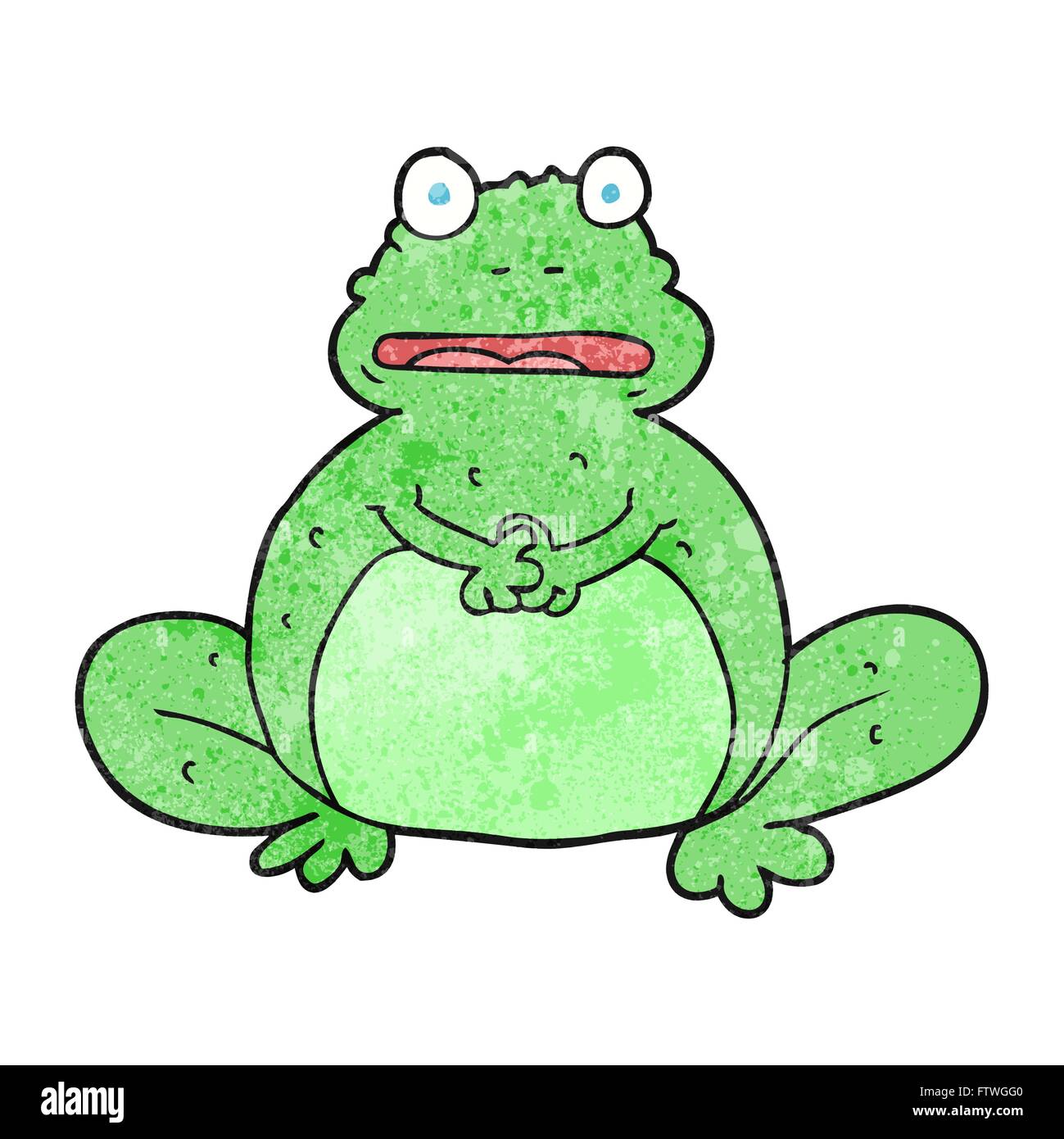 freehand textured cartoon frog Stock Vector Image & Art - Alamy