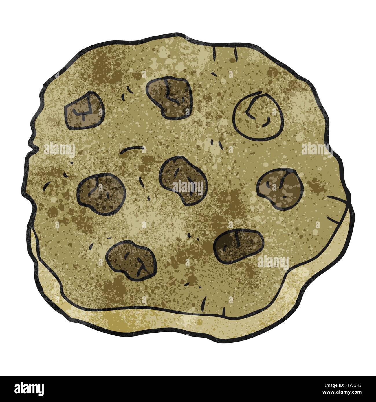 freehand textured cartoon cookie Stock Vector Image & Art - Alamy