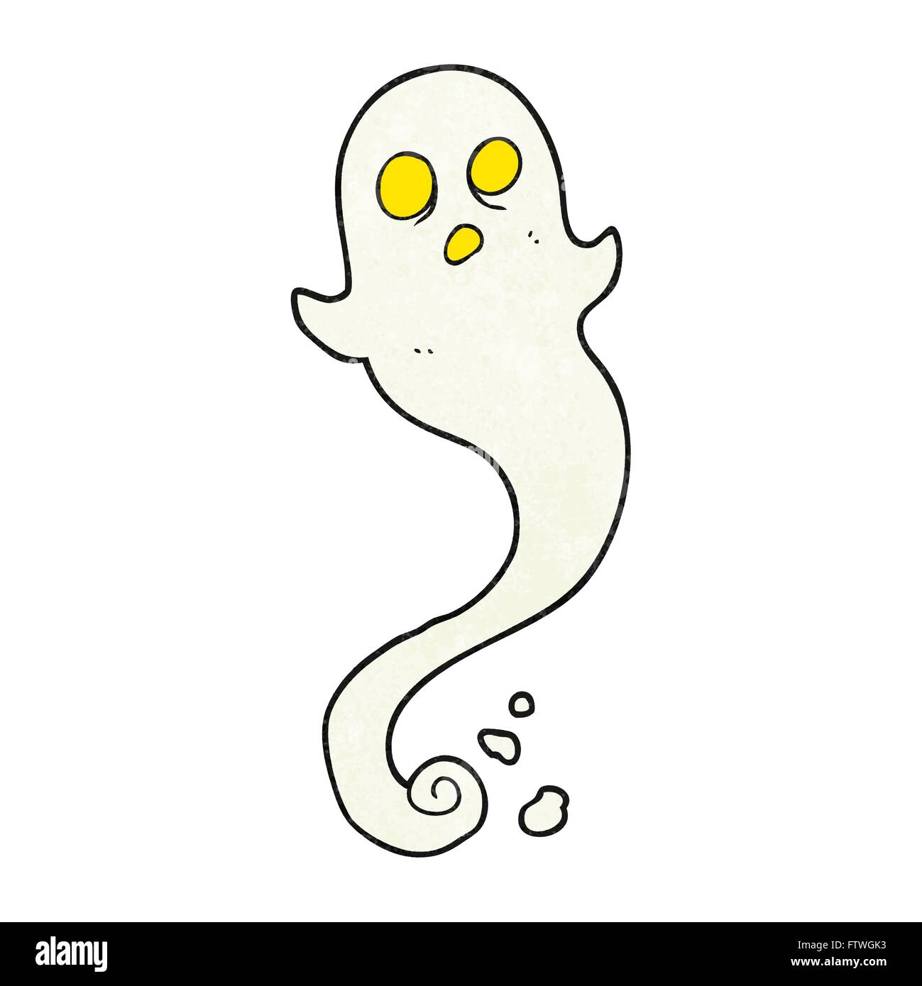 freehand textured cartoon halloween ghost Stock Vector Image & Art - Alamy