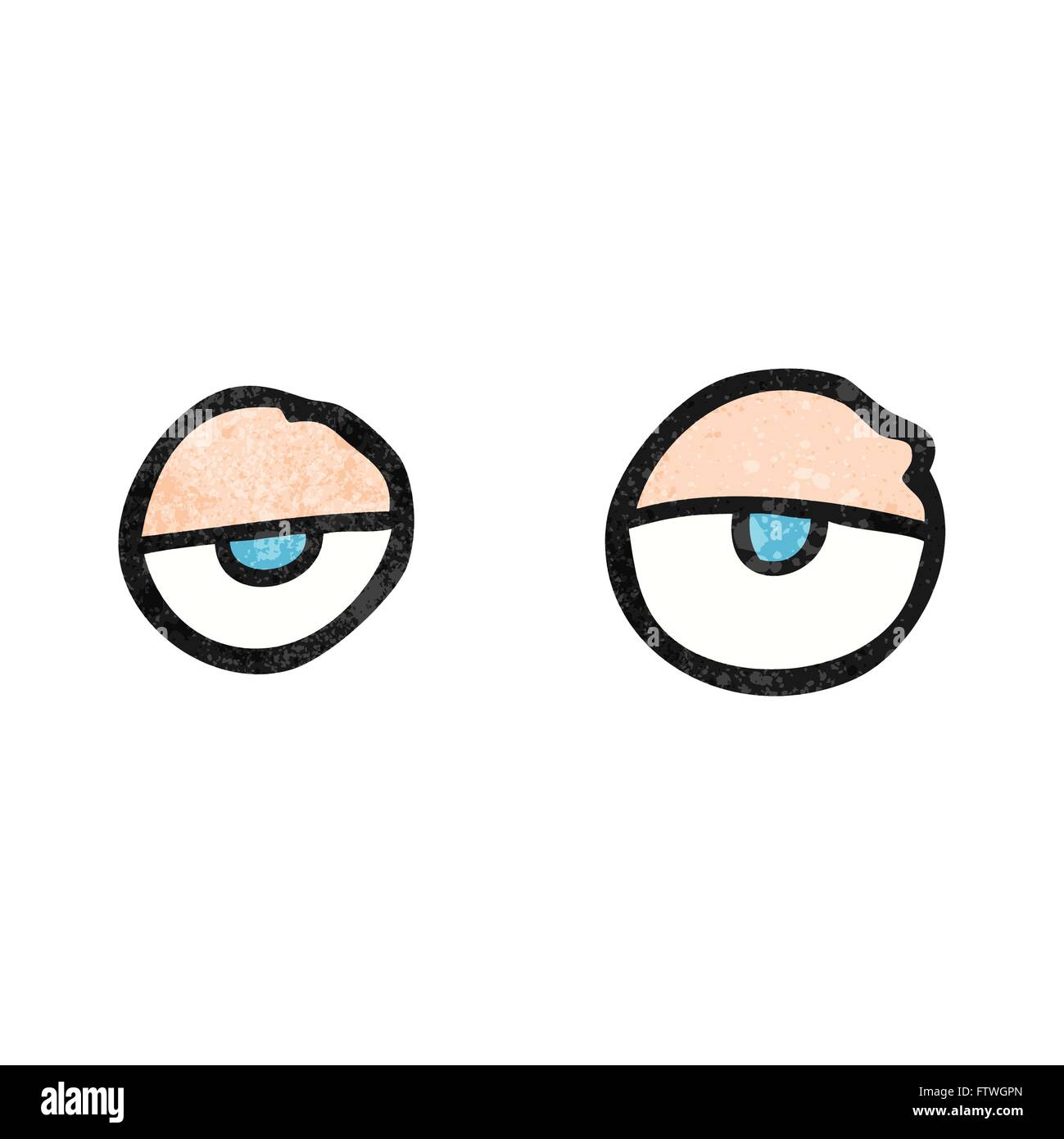 Sleepy Eyes Cartoon