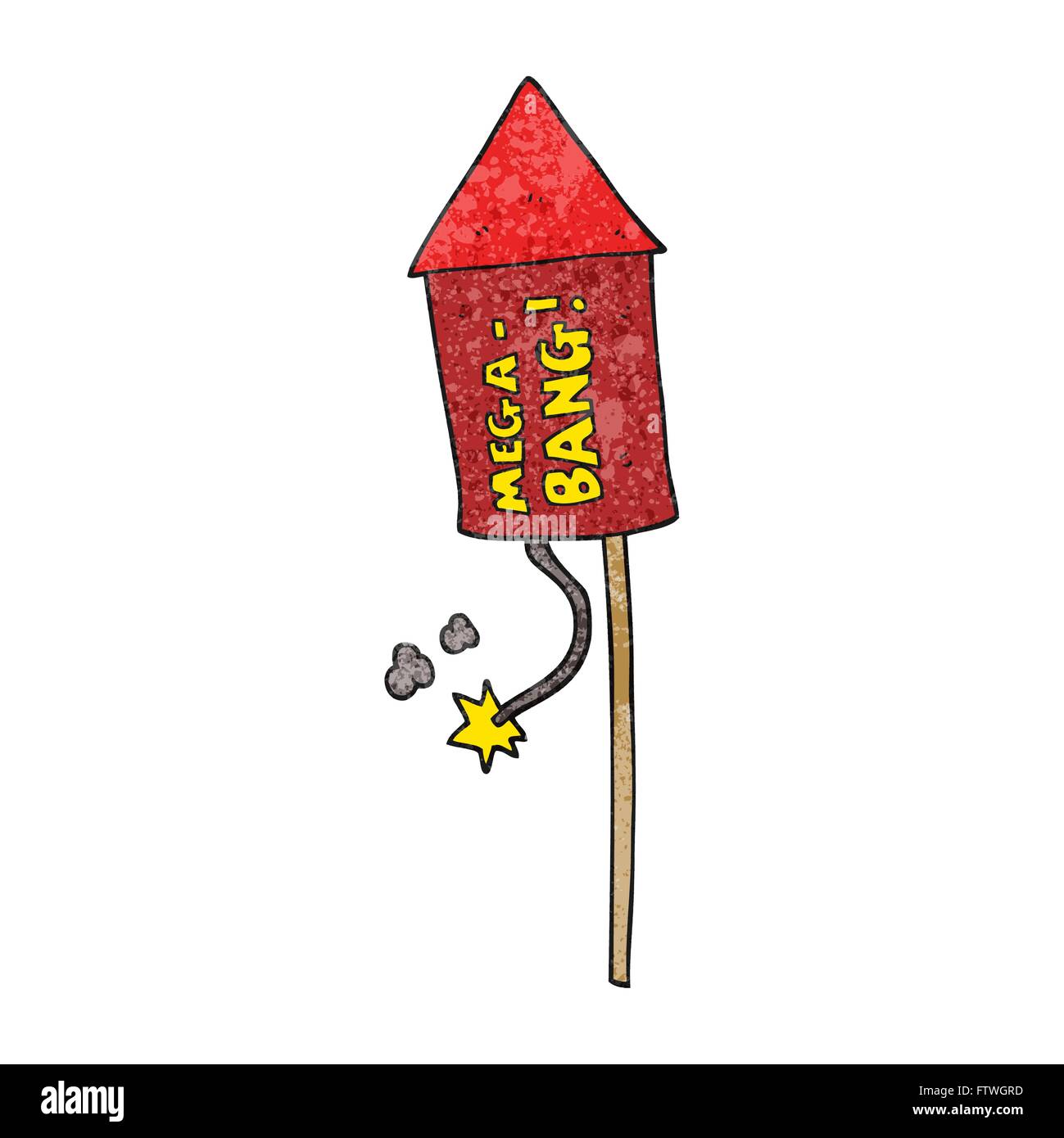 freehand textured cartoon firework Stock Vector Image & Art - Alamy