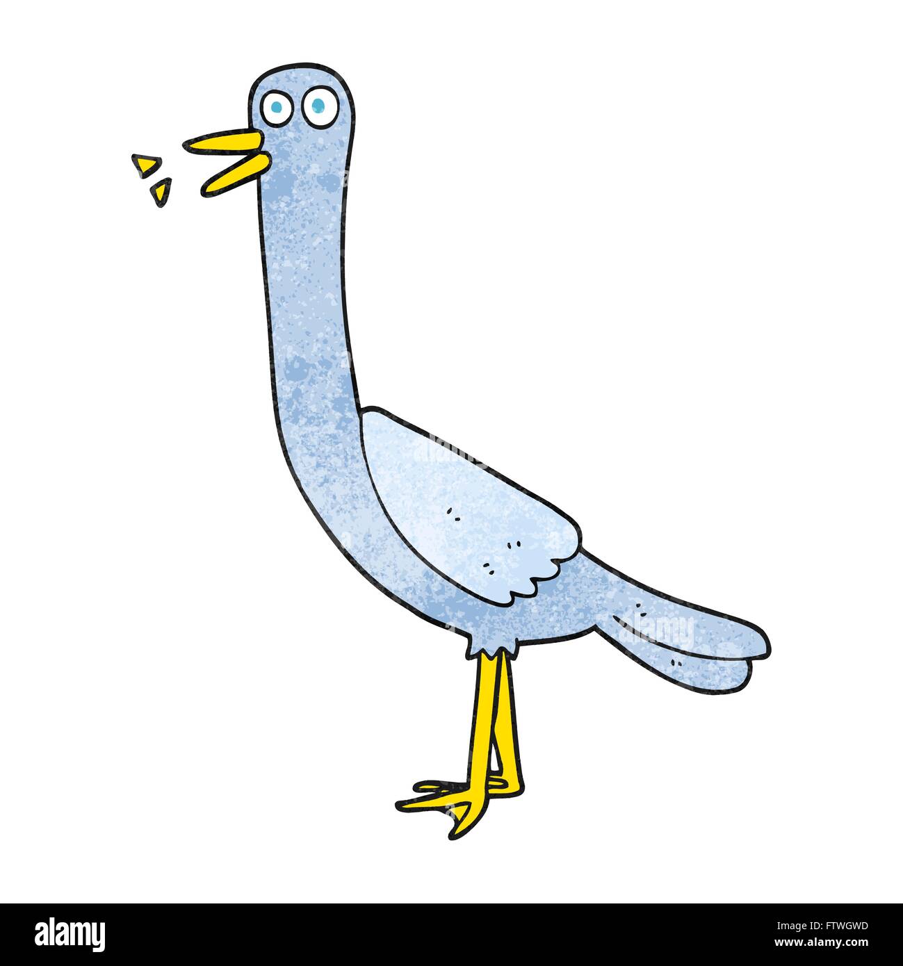 freehand textured cartoon bird Stock Vector Image & Art - Alamy