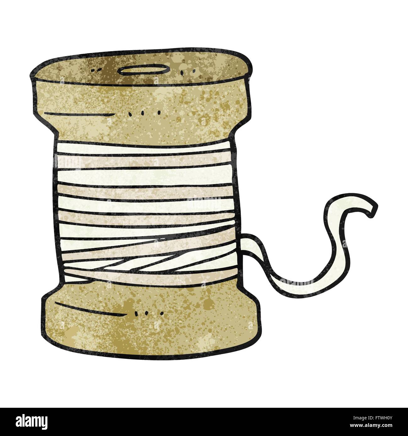 freehand textured cartoon thread Stock Vector Image & Art - Alamy