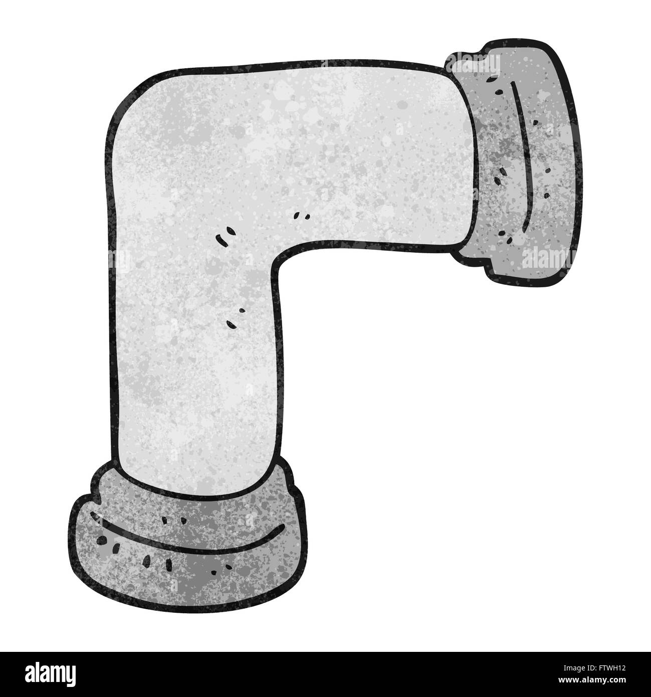 freehand textured cartoon pipe Stock Vector Image & Art - Alamy