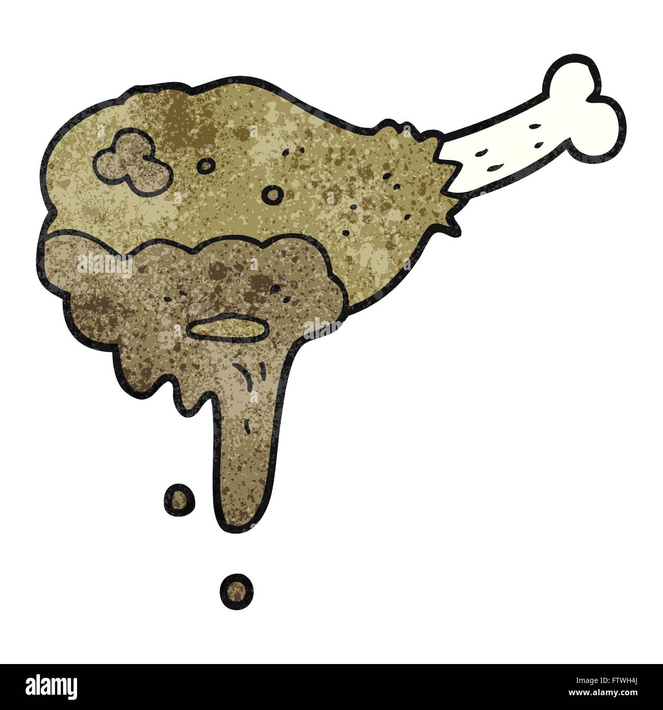 freehand textured cartoon meat Stock Vector Image & Art - Alamy