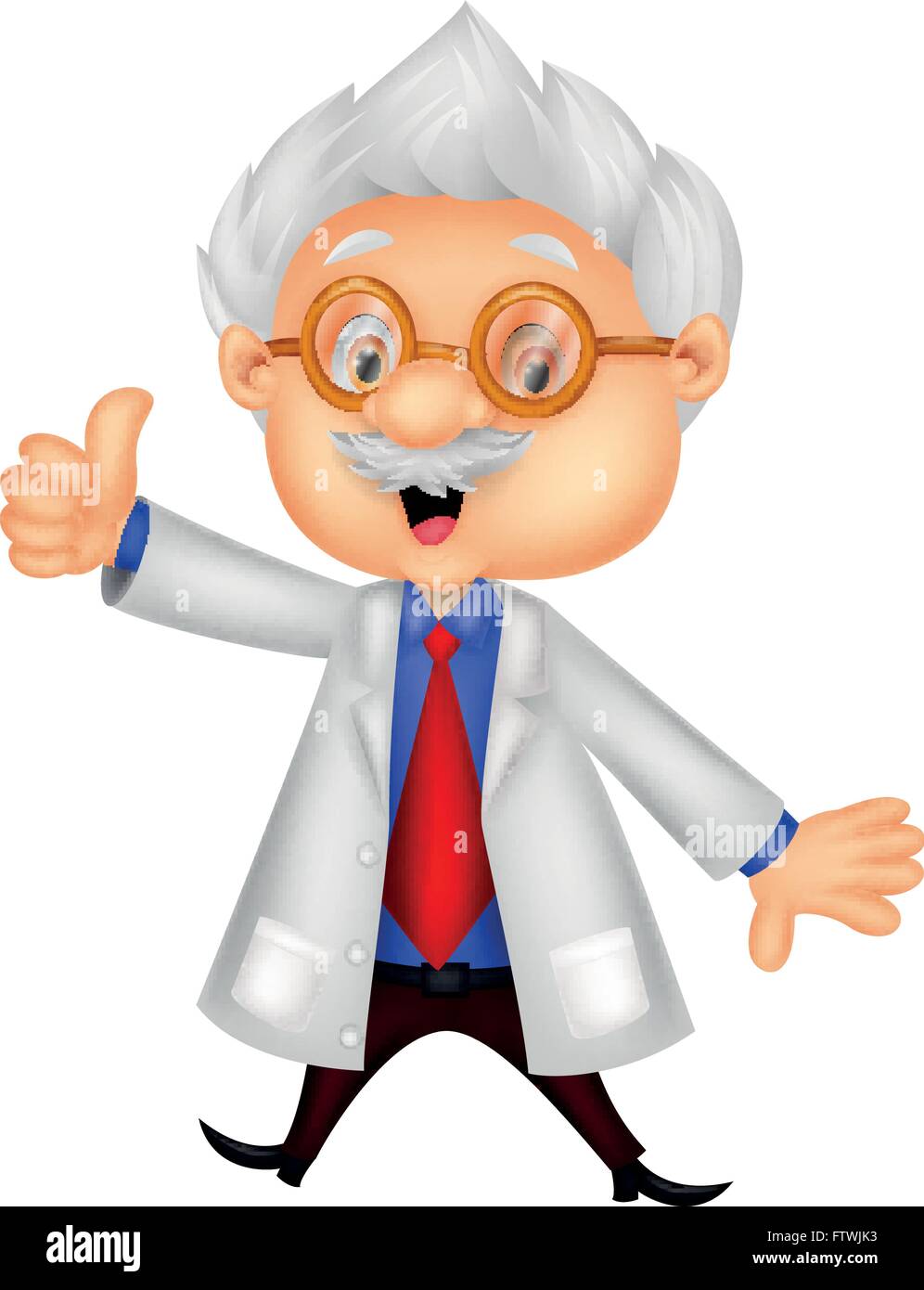 Professor cartoon giving thumb up Stock Vector Image & Art - Alamy