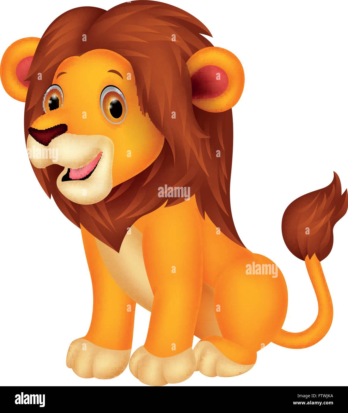 Cute lion cartoon Stock Vector Image & Art - Alamy
