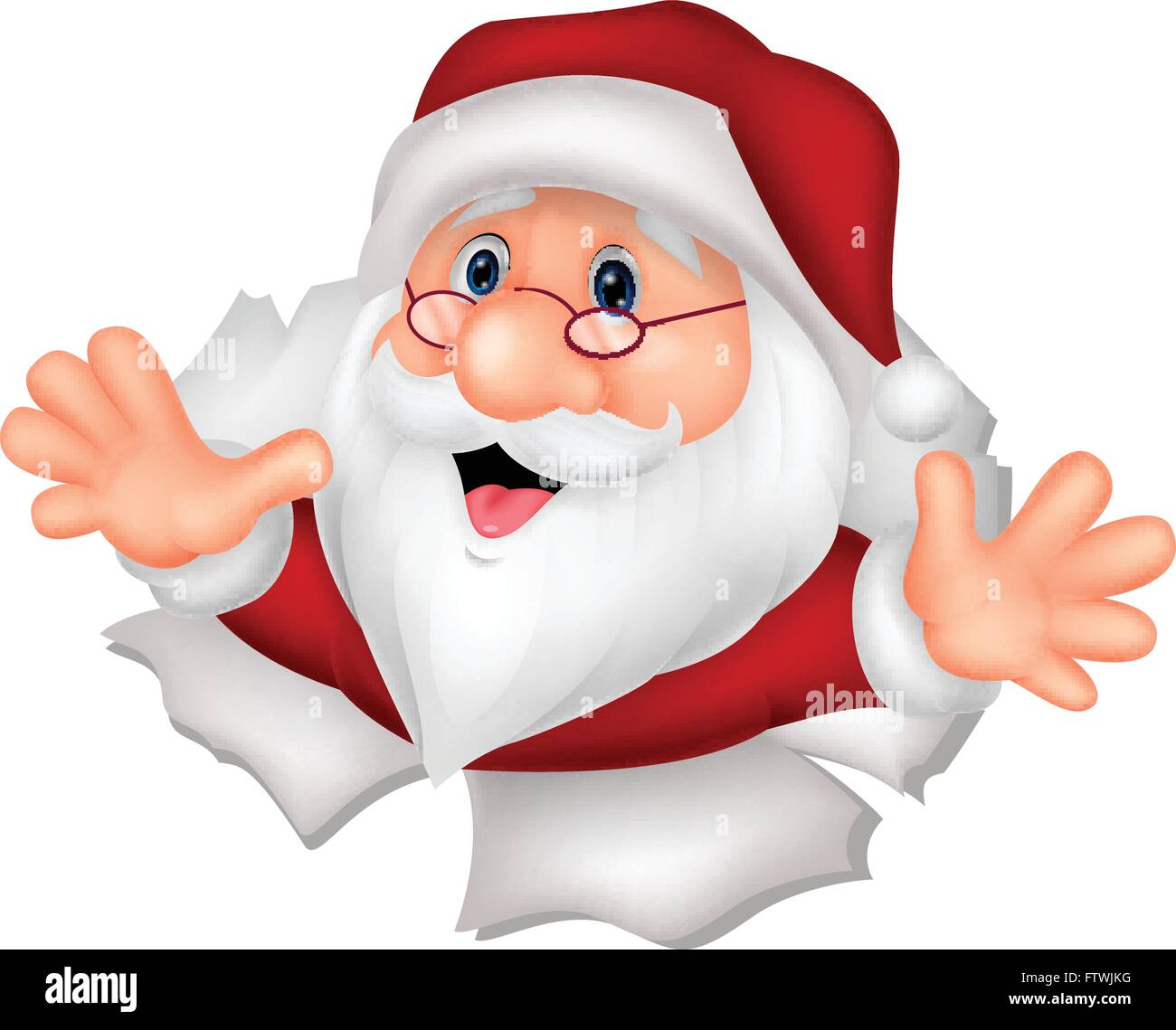 Santa Clause cartoon Stock Vector Image & Art - Alamy