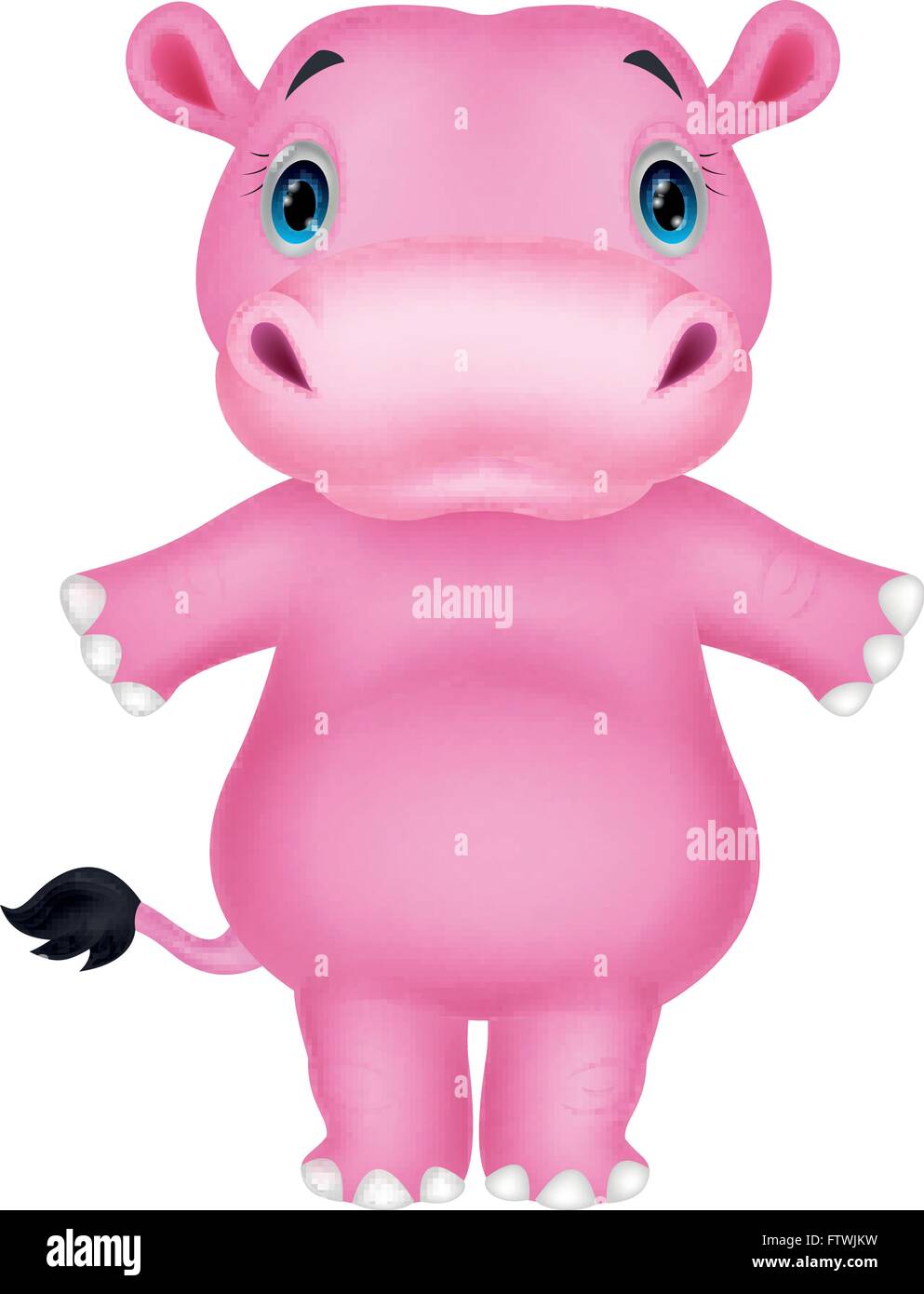 Happy hippo cartoon Stock Vector Image & Art - Alamy