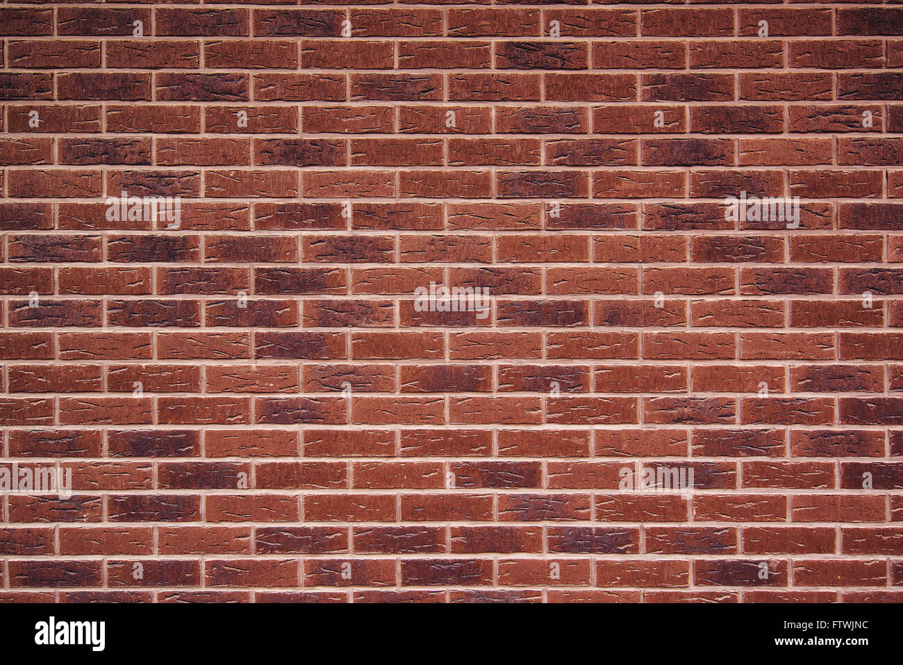 Exposed red vintage brick wall texture, brickwork pattern as background ...