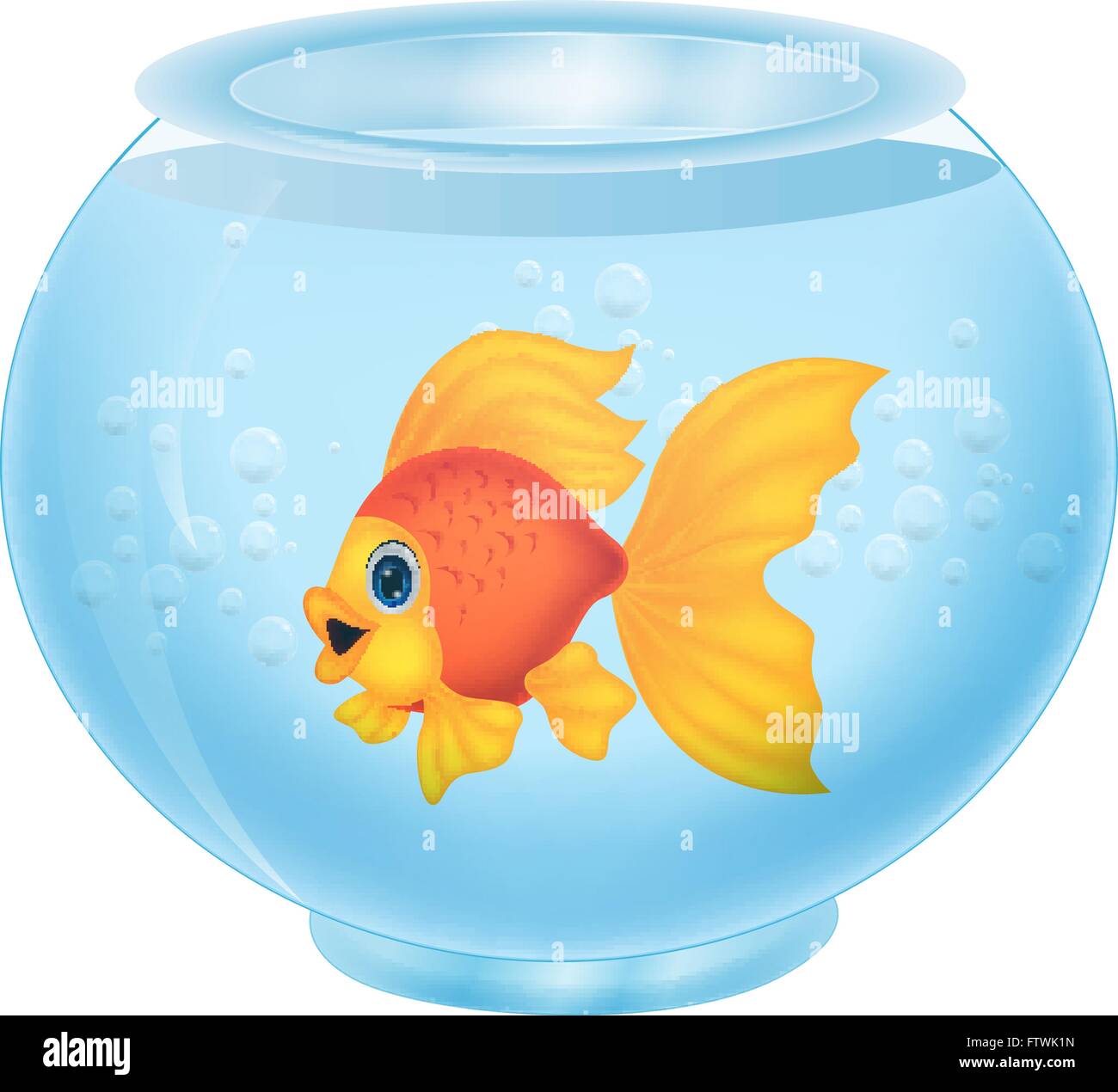 Gold Fish In A Bowl Clip Art