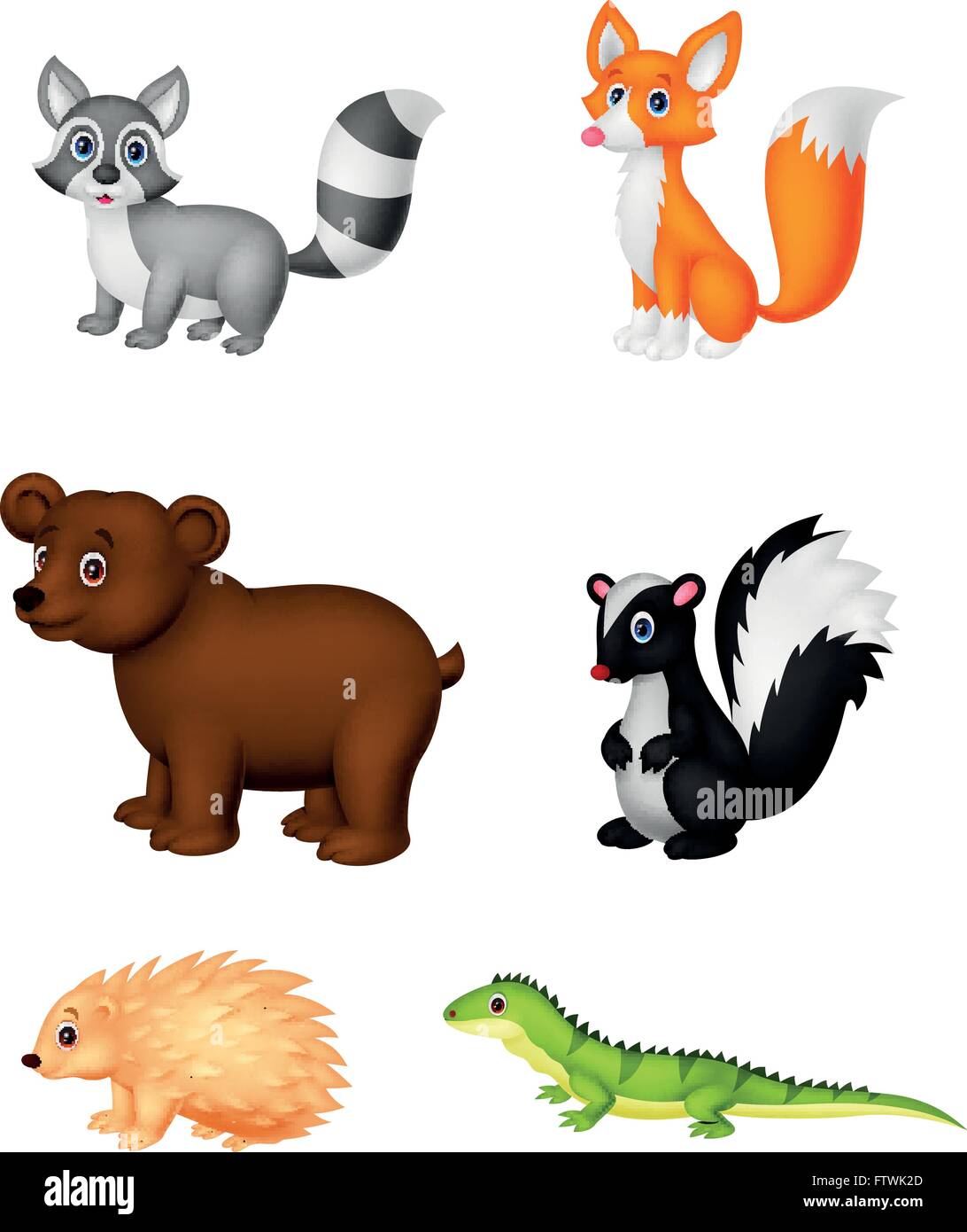 Wild animal cartoon Stock Vector Image & Art - Alamy