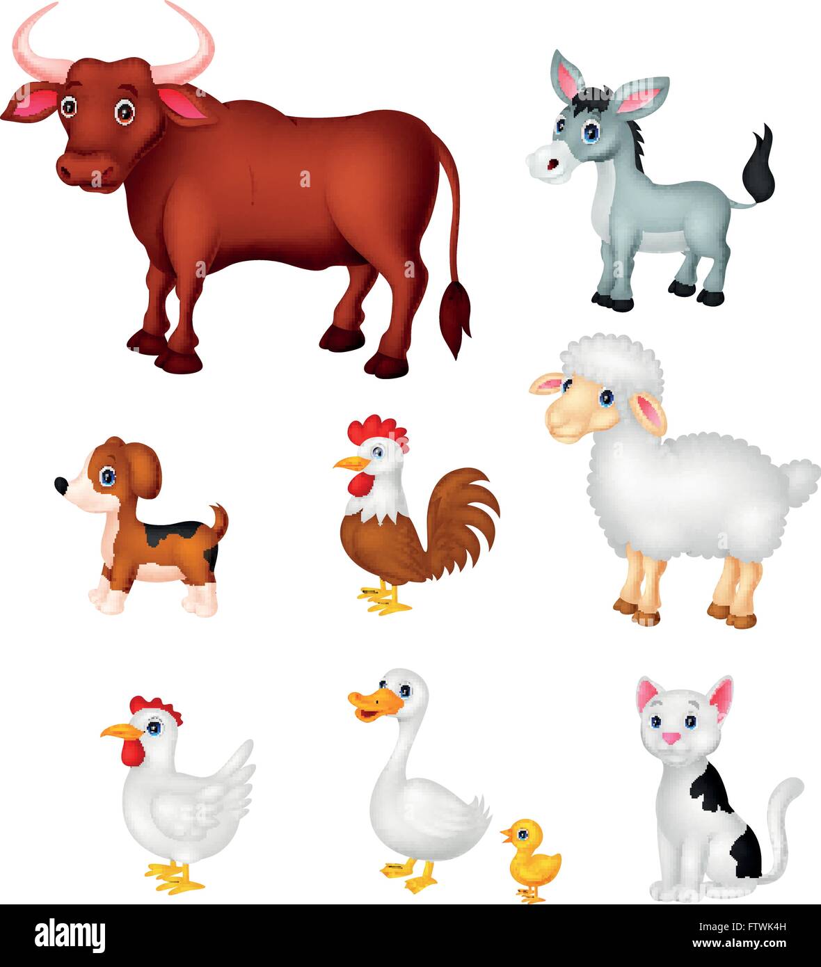 Farm animal collection set Stock Vector Image & Art - Alamy