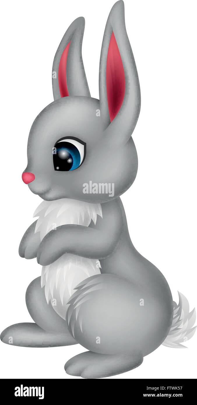 Cute rabbit cartoon Stock Vector Image & Art - Alamy