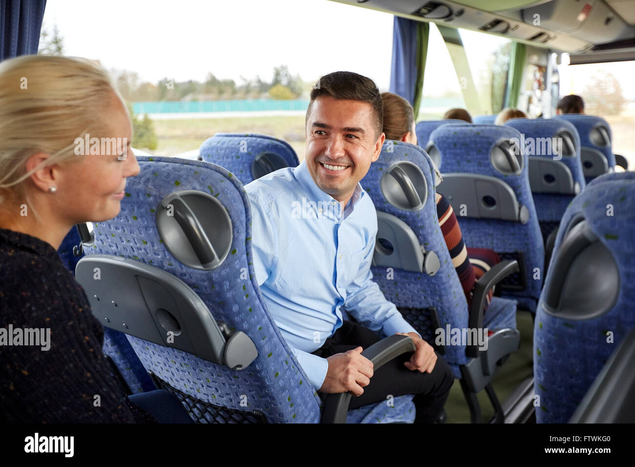 Couple flirt bus hi-res stock photography and images - Alamy