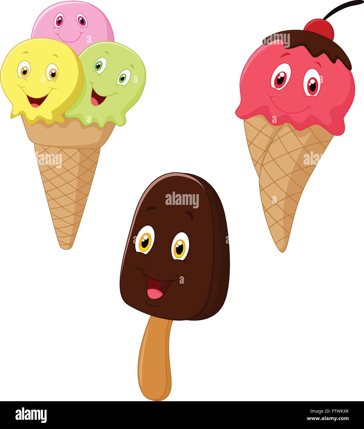 Ice cream cartoon Stock Vector Image & Art - Alamy