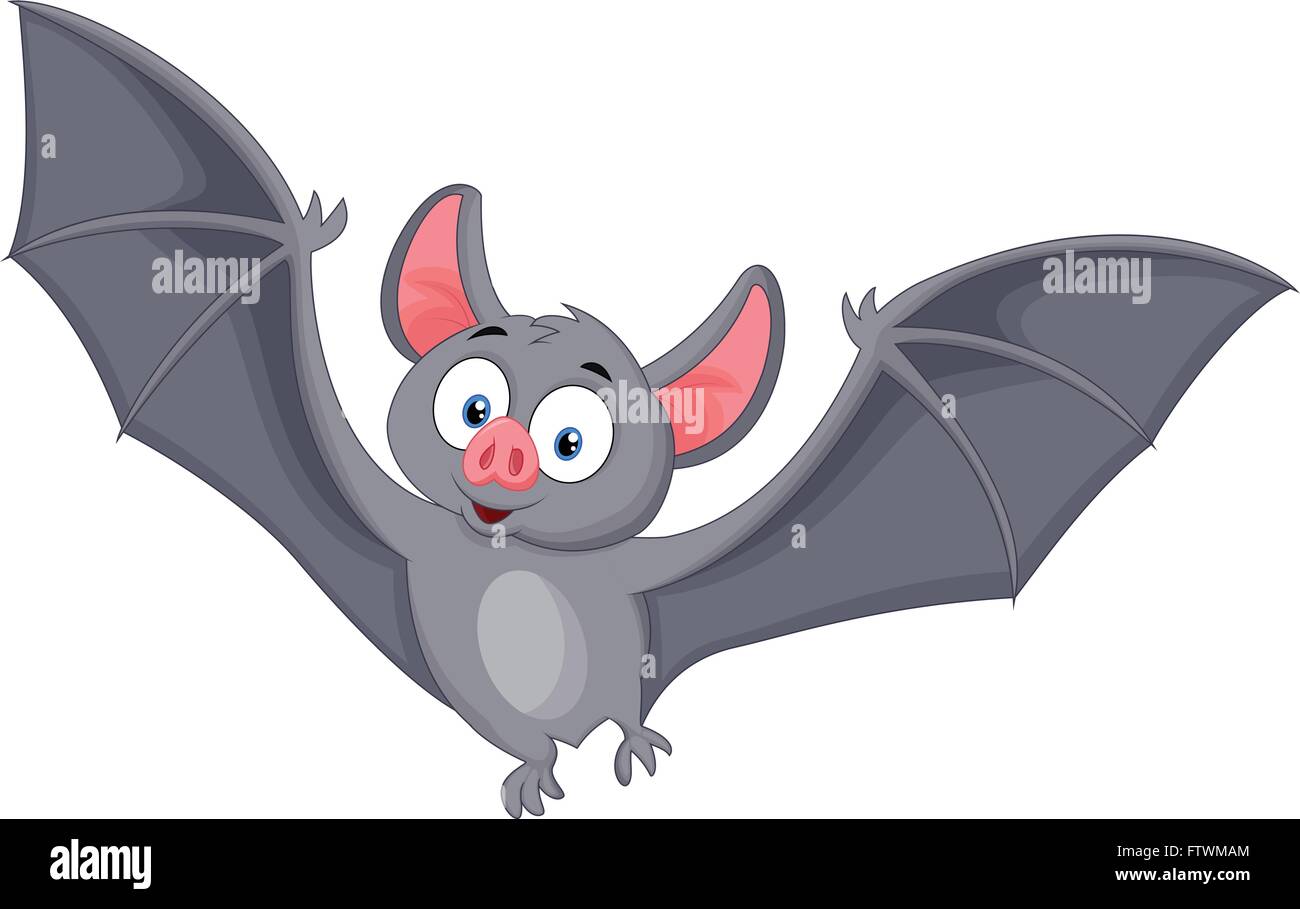 Bat cartoon flying Stock Vector Image & Art - Alamy