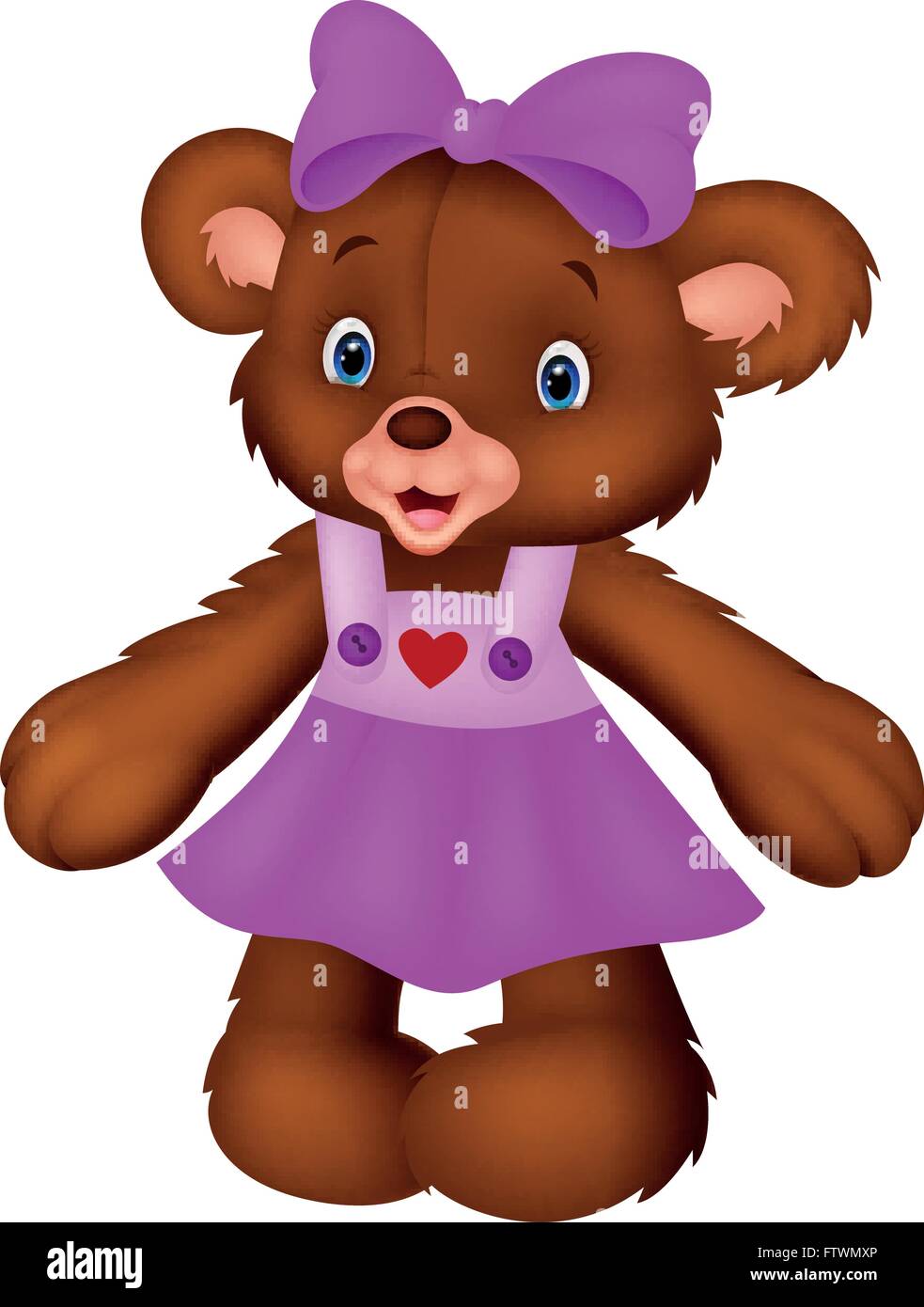 Funny female bear cartoon Stock Vector Image & Art - Alamy