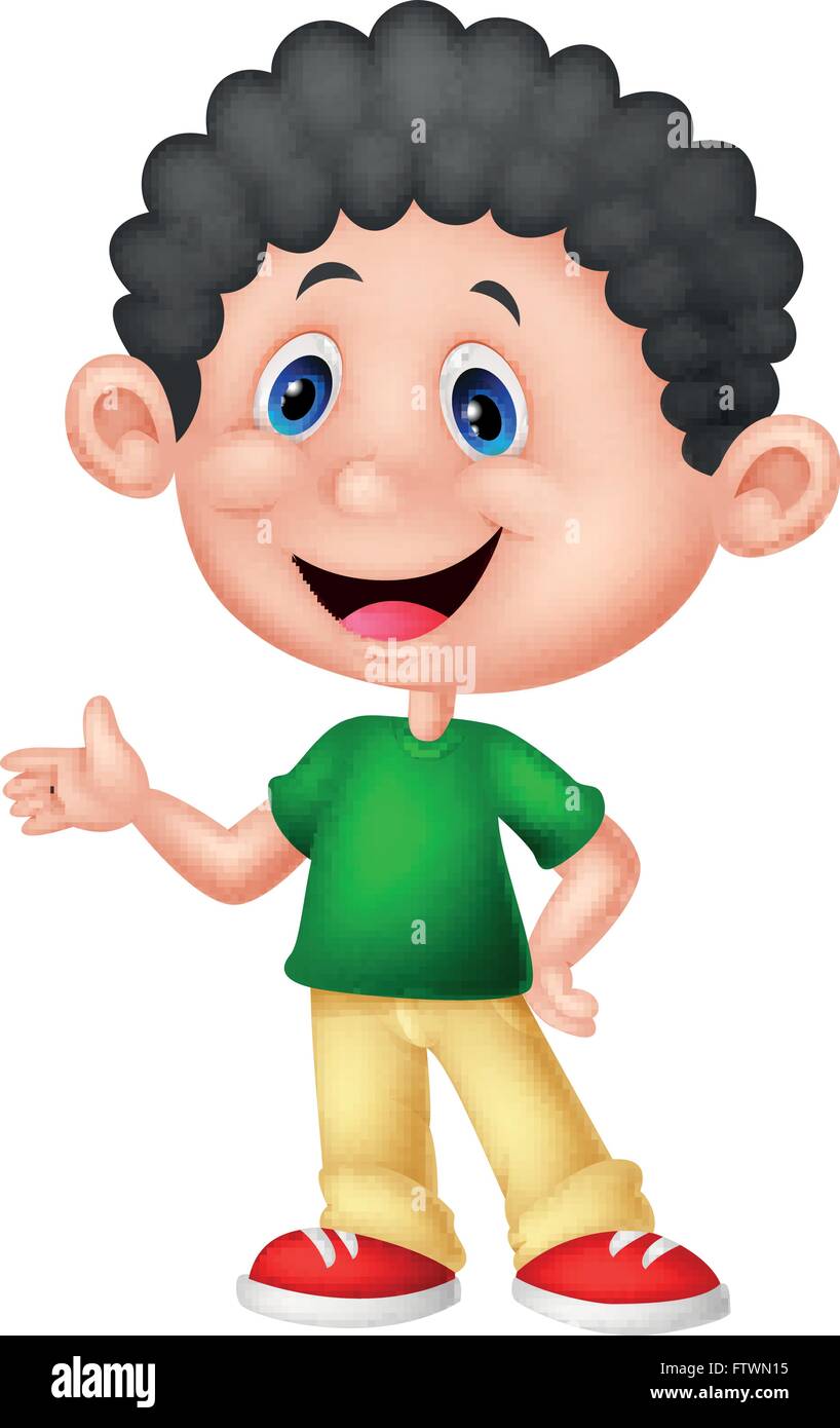 Cute little boy cartoon Stock Vector Image & Art - Alamy