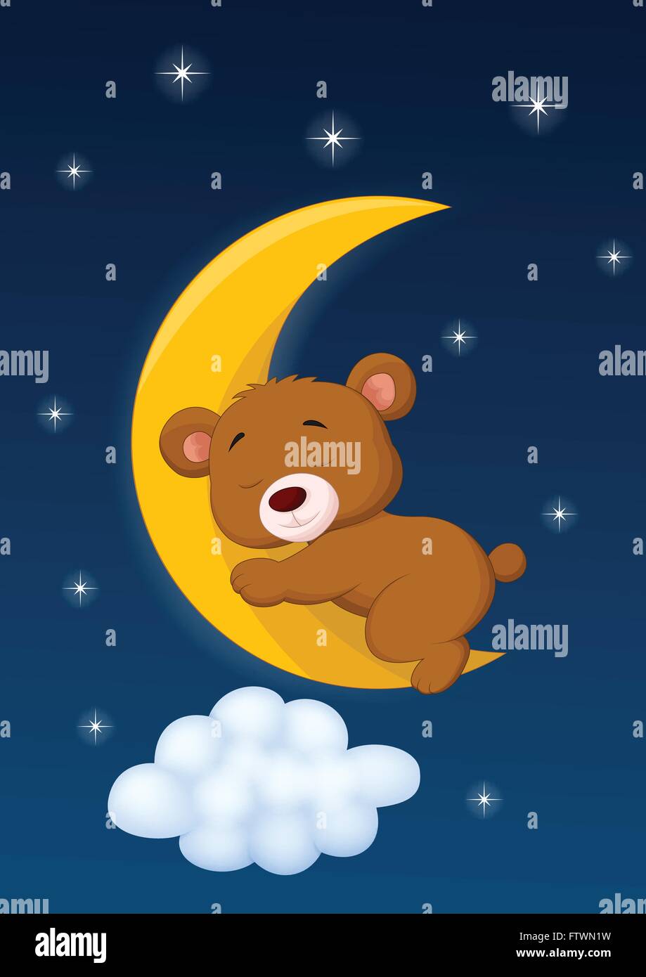 Cute boy sleeping on Stock Vector Images - Alamy