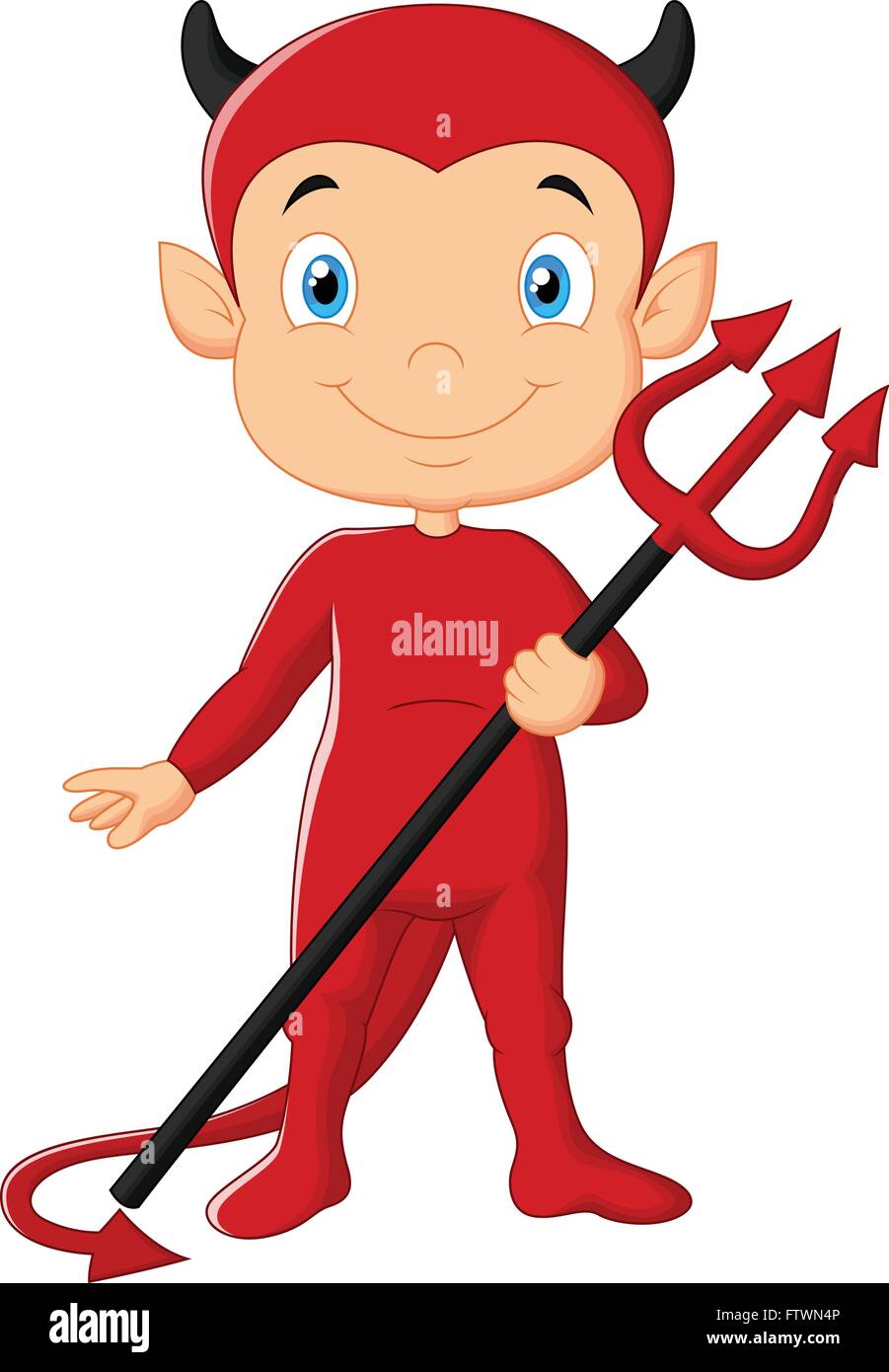 Red devil cartoon Stock Vector Image & Art - Alamy