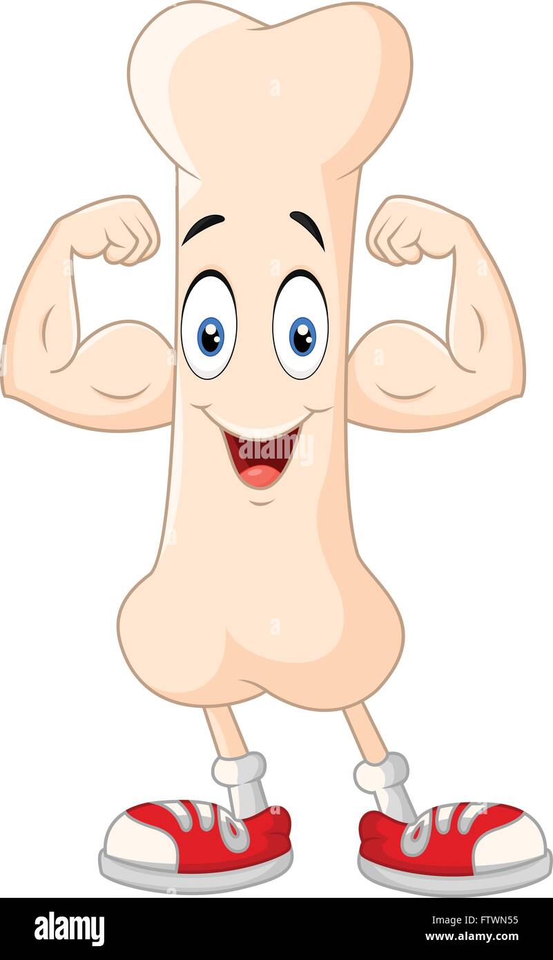 Strong bone cartoon character Stock Vector Image & Art - Alamy