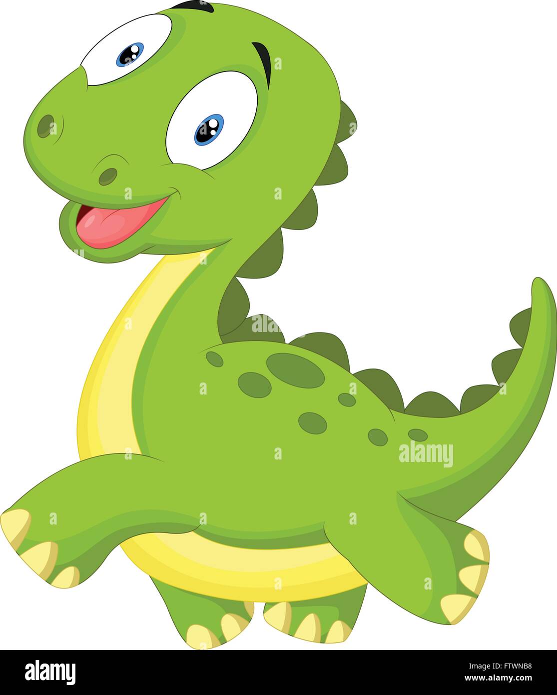 Happy cartoon dinosaur Stock Vector Image & Art - Alamy