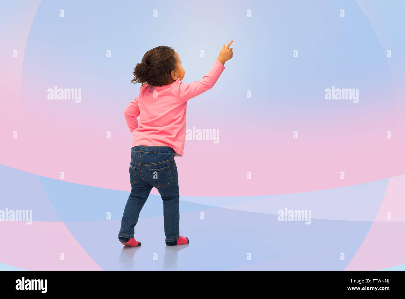 Child pointing finger hi-res stock photography and images - Alamy