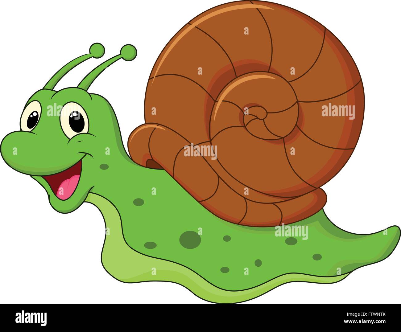 Cute cartoon snail Stock Vector Image & Art - Alamy