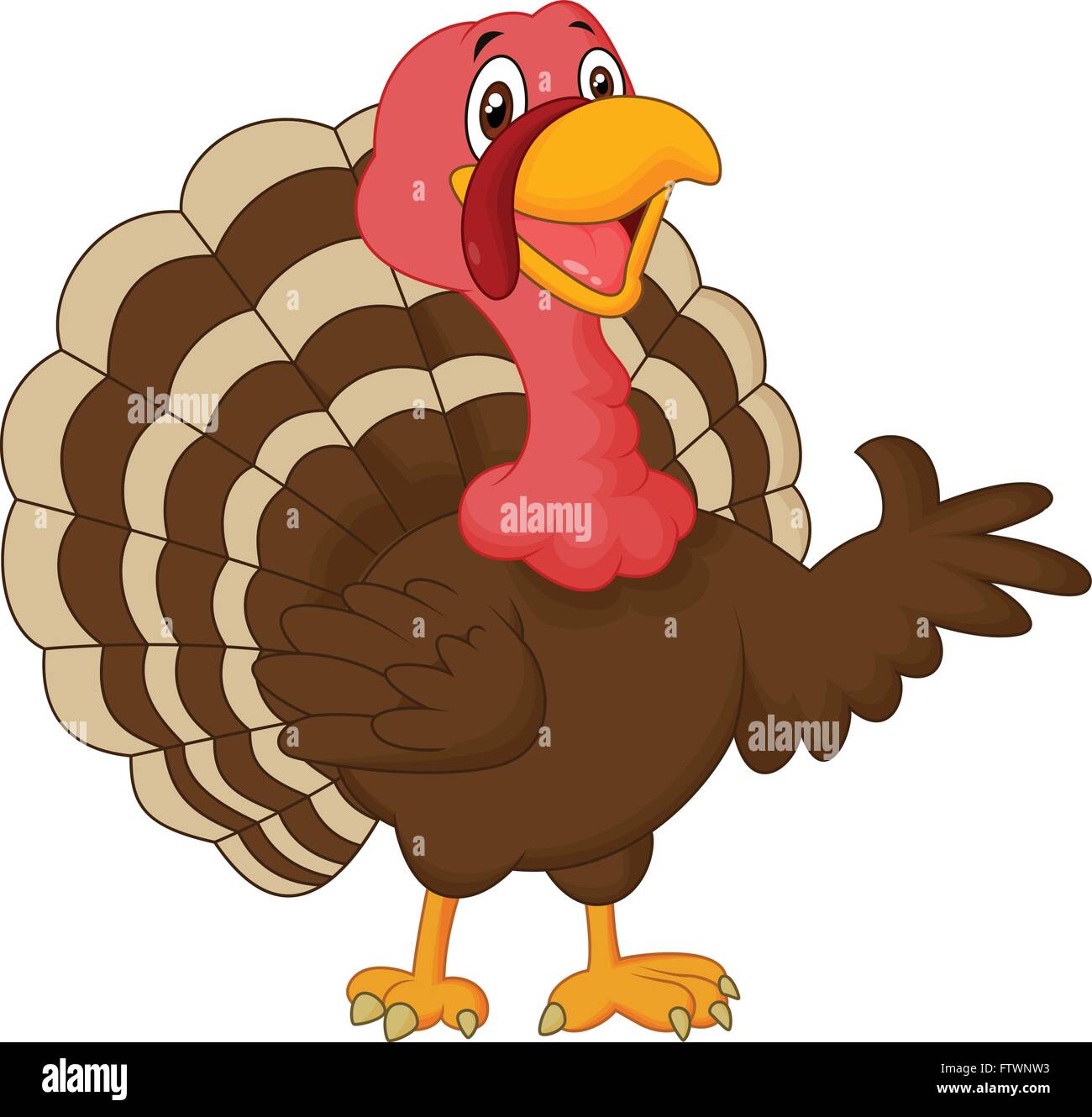 Cartoon turkey presenting Stock Vector Image & Art - Alamy