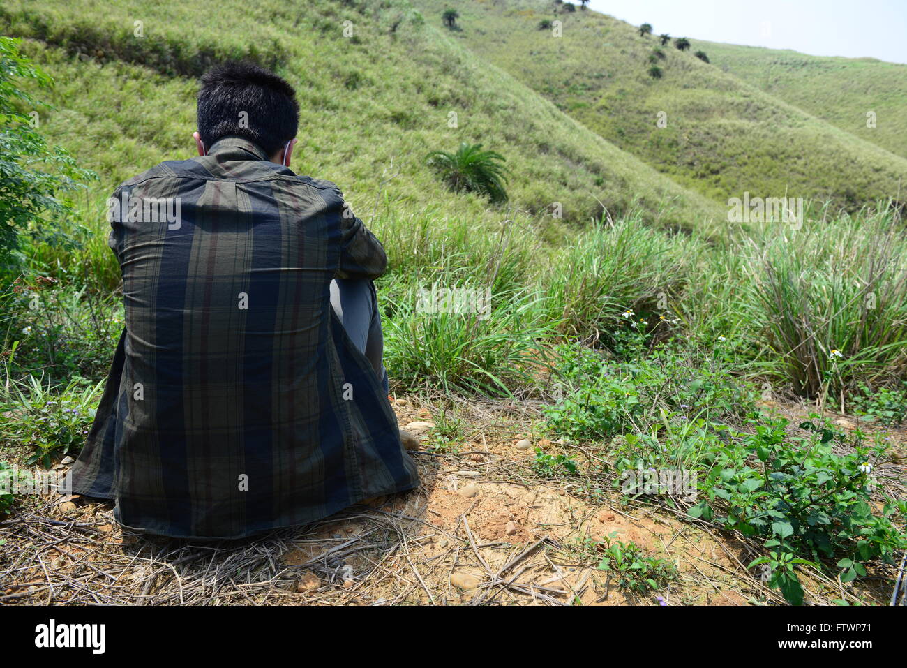 sit down and alone Stock Photo - Alamy